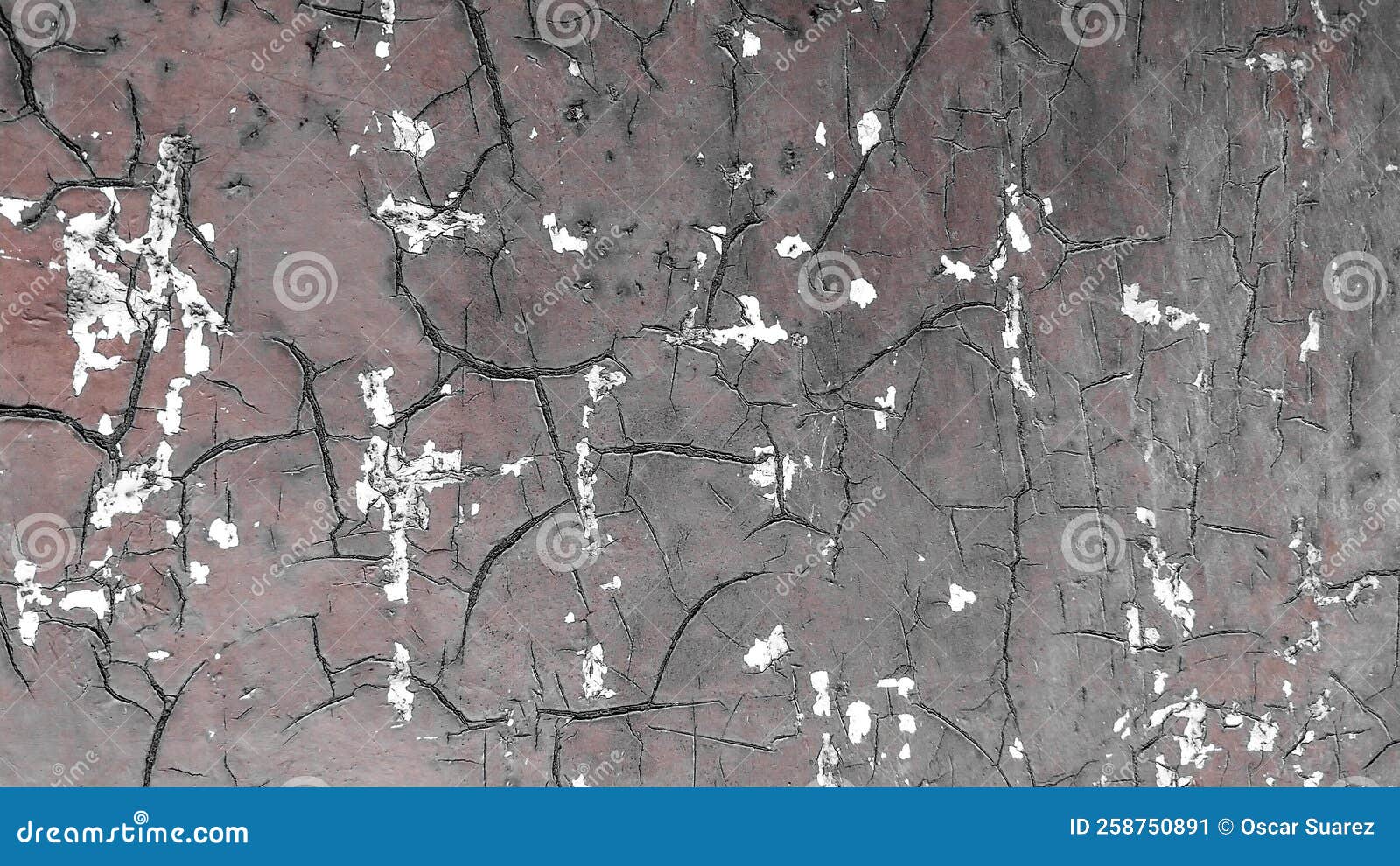 Texture of Cracked Paint on Metal with Rusty Areas and White Details ...