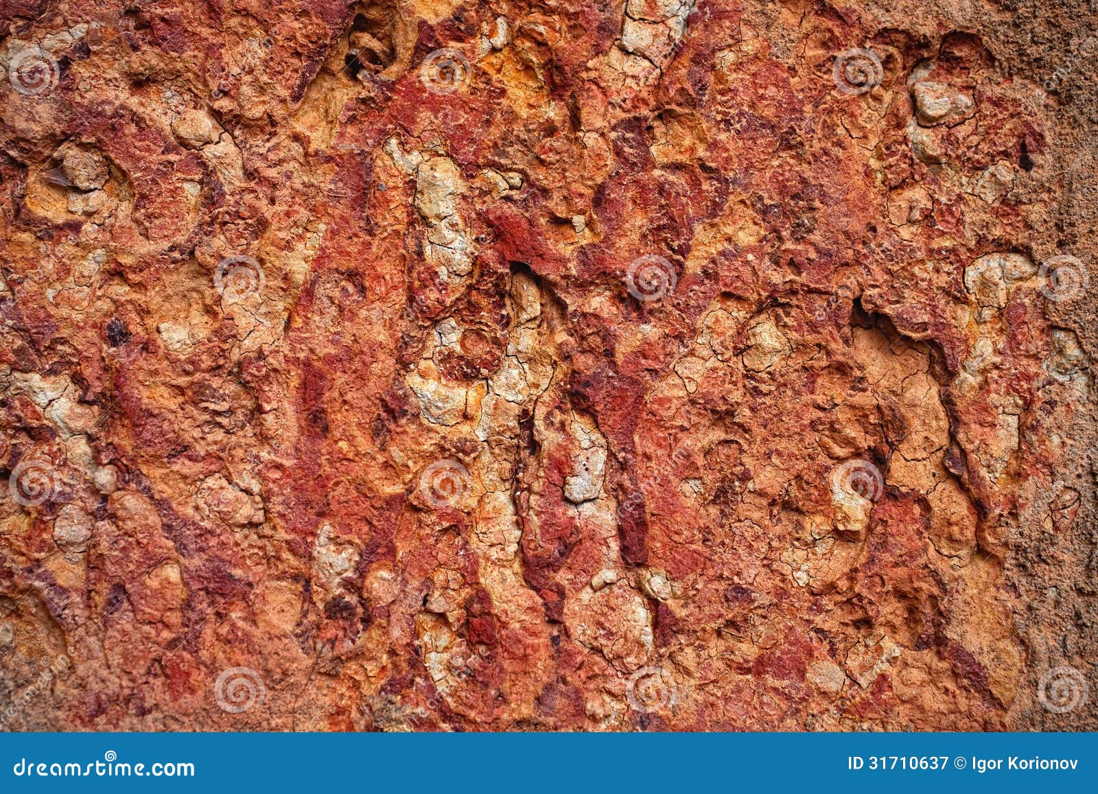 Texture of Cracked Red Clay Walls Stock Image - Image of material ...