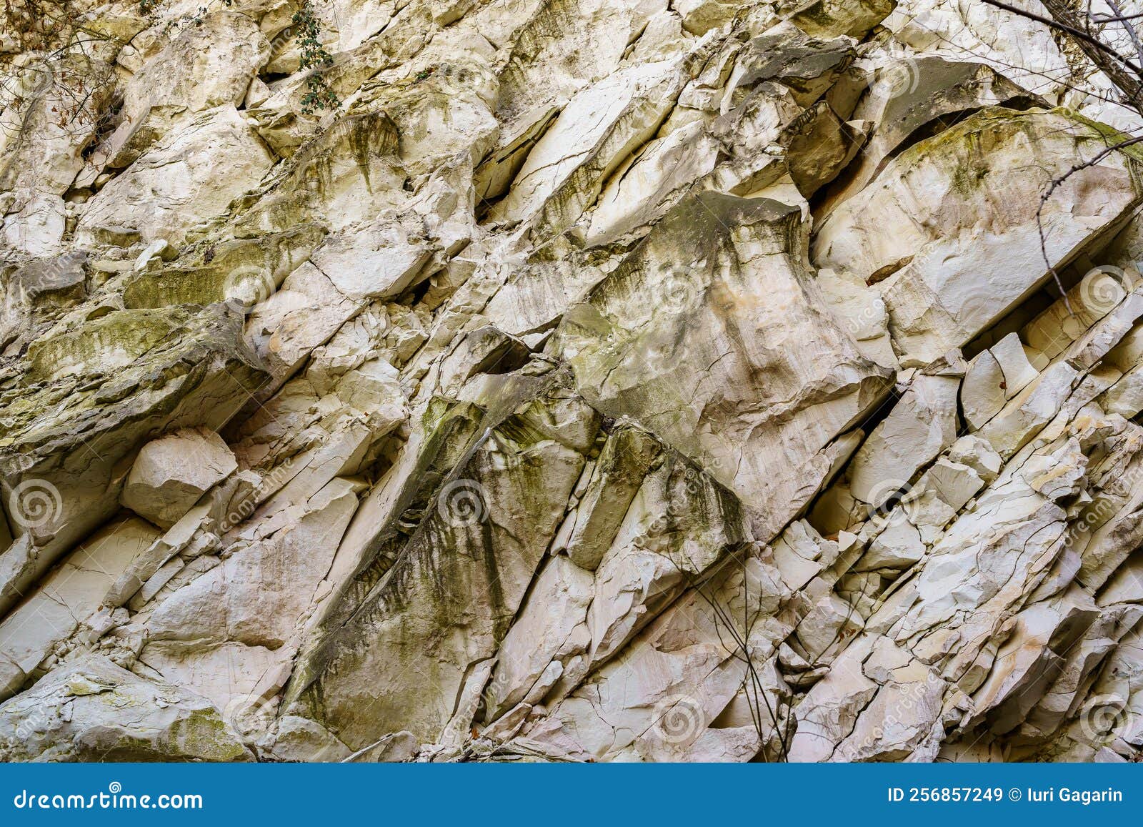 Texture Cracked Rock Formation Rock in the Wild. Background with Copy ...