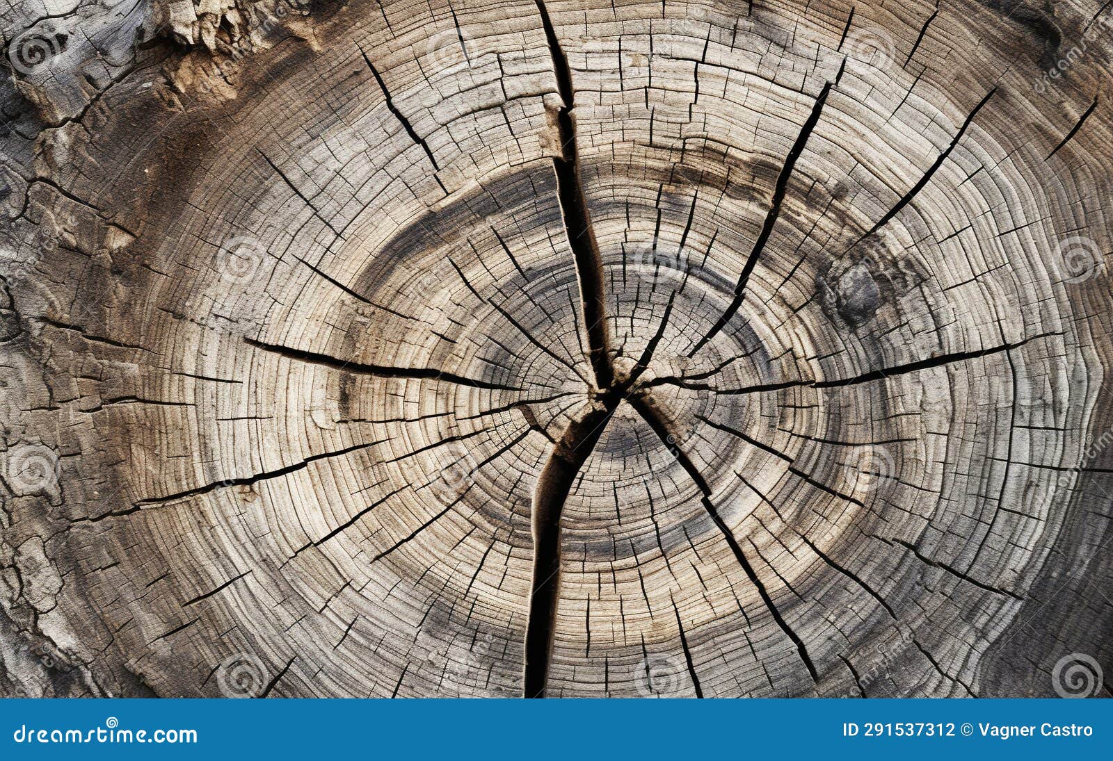 Texture of Cracks and Notches on a Tree Trunk in Artistic ...