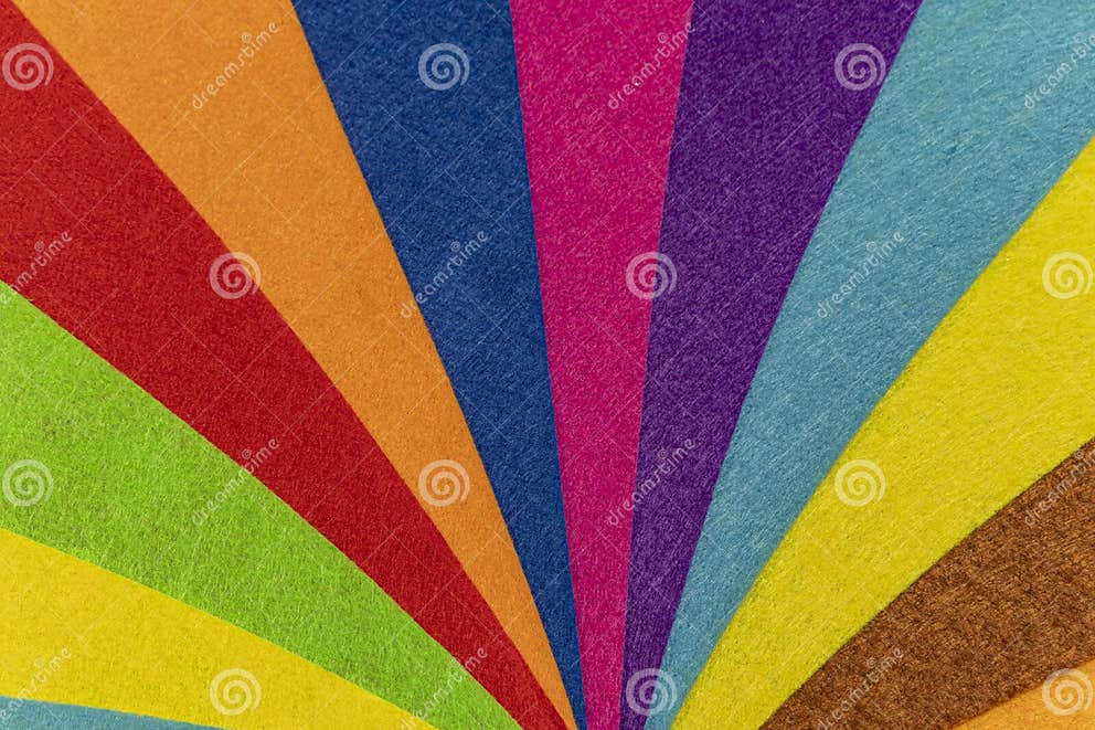 Texture Created with Overlapping Pieces of Felt Creating a Multicolored ...