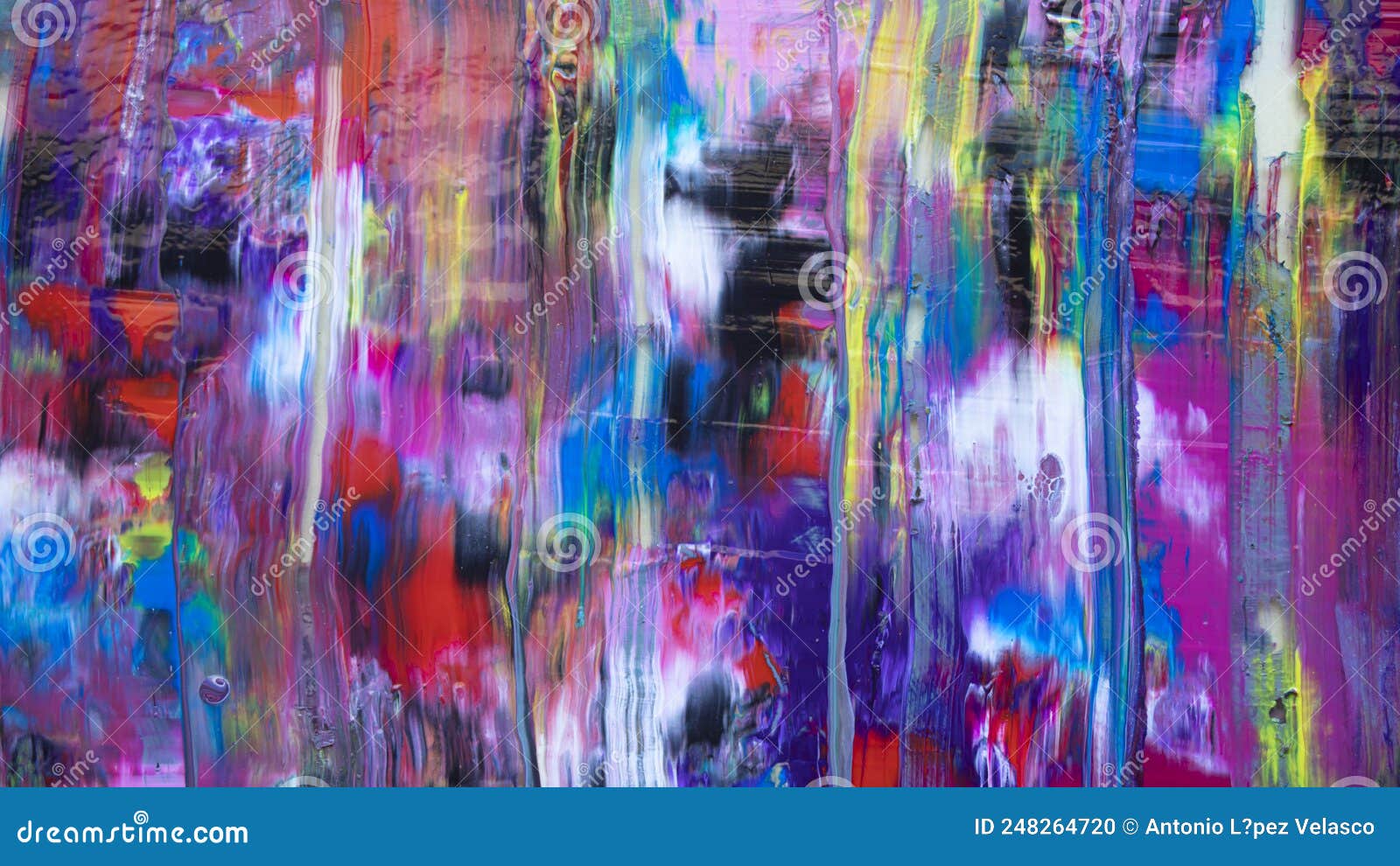 Texture Created with Paint of Vibrant and Diverse Colors Stock Photo ...