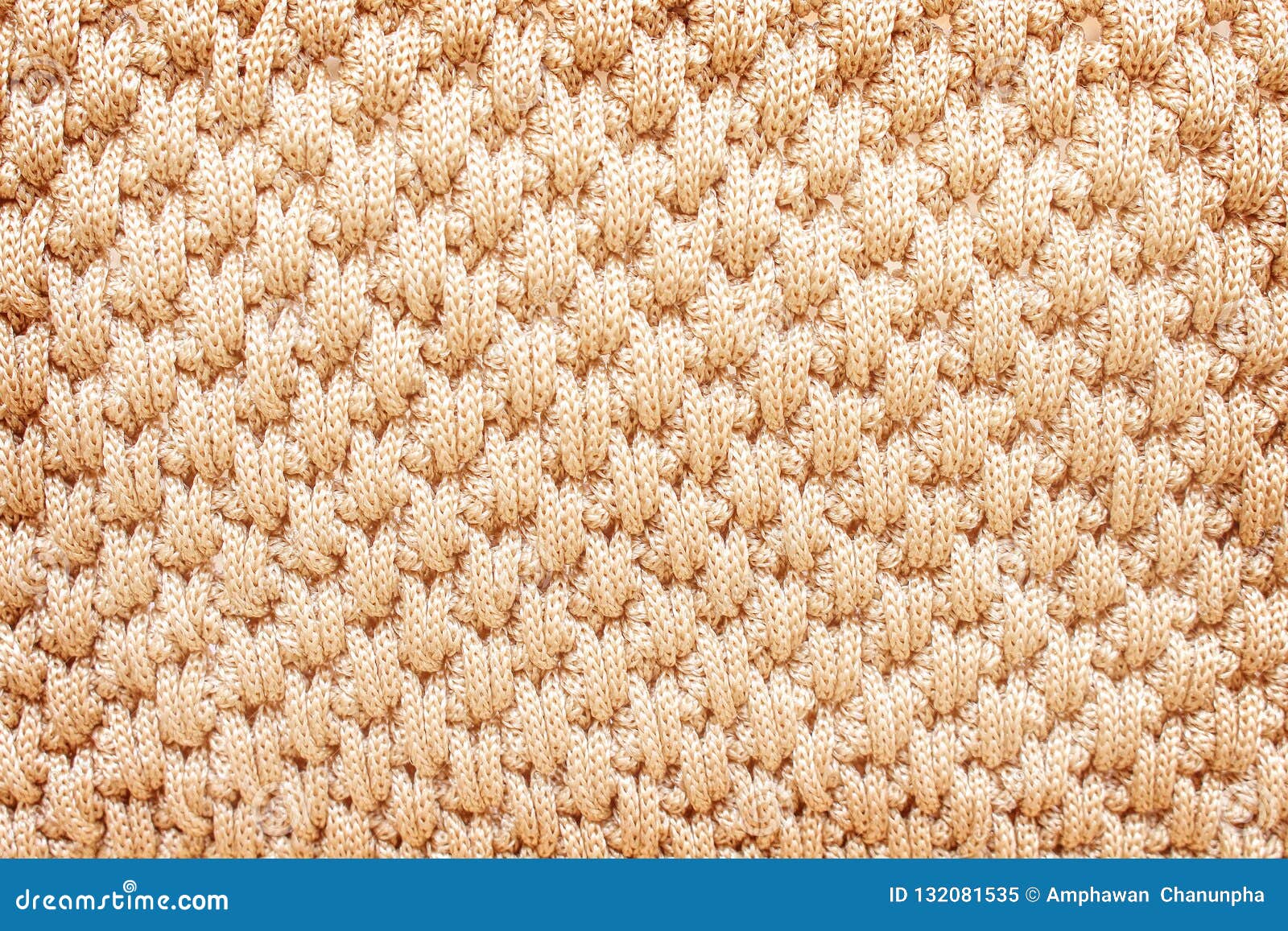 Texture Crochet Knitted Patterns Background,light Brown Stock Image ...