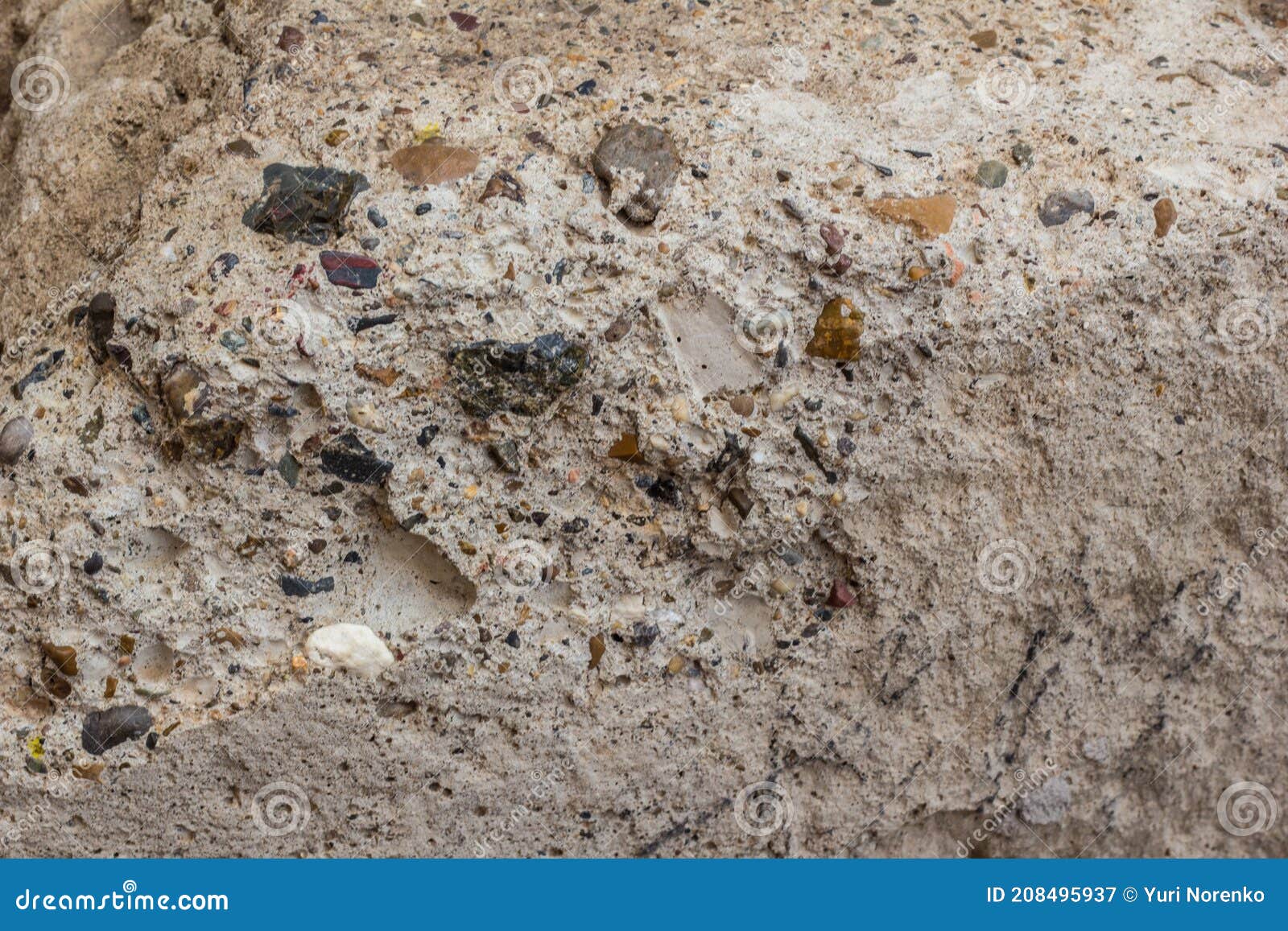 The Texture of Crumbled Concrete Stock Image - Image of outdoor, stones ...