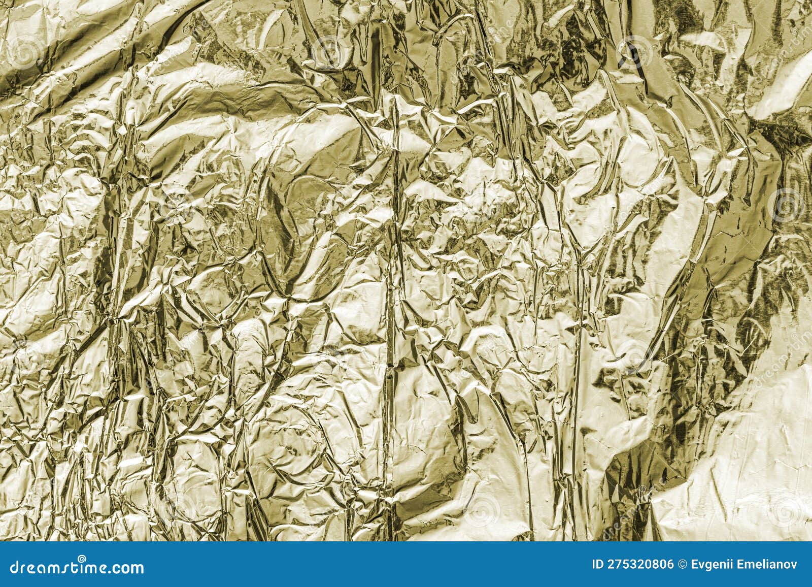 Texture of Crumpled Aluminum Kitchen Foil. Abstract Background for ...