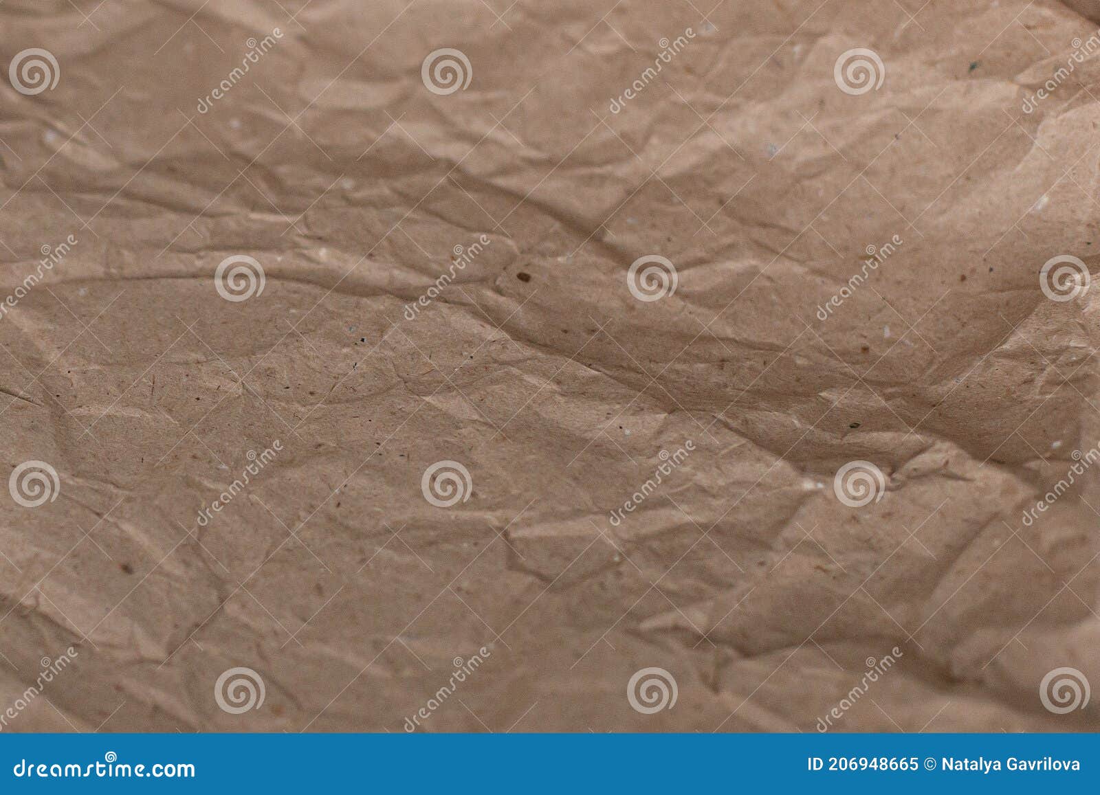 Texture of Crumpled Craft Paper Stock Image - Image of rough, page ...