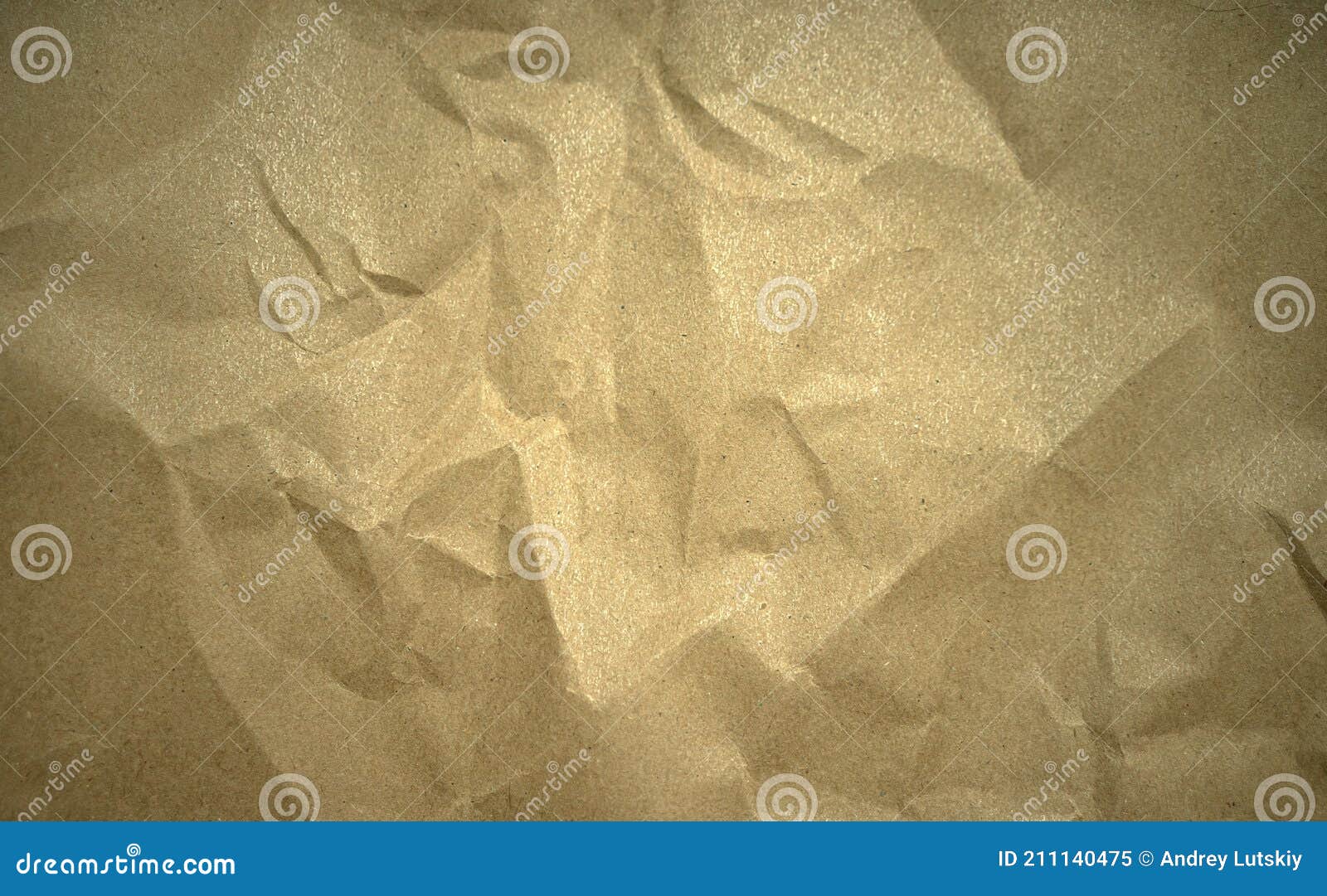 Texture of Crumpled Packaging Paper Stock Image - Image of background ...