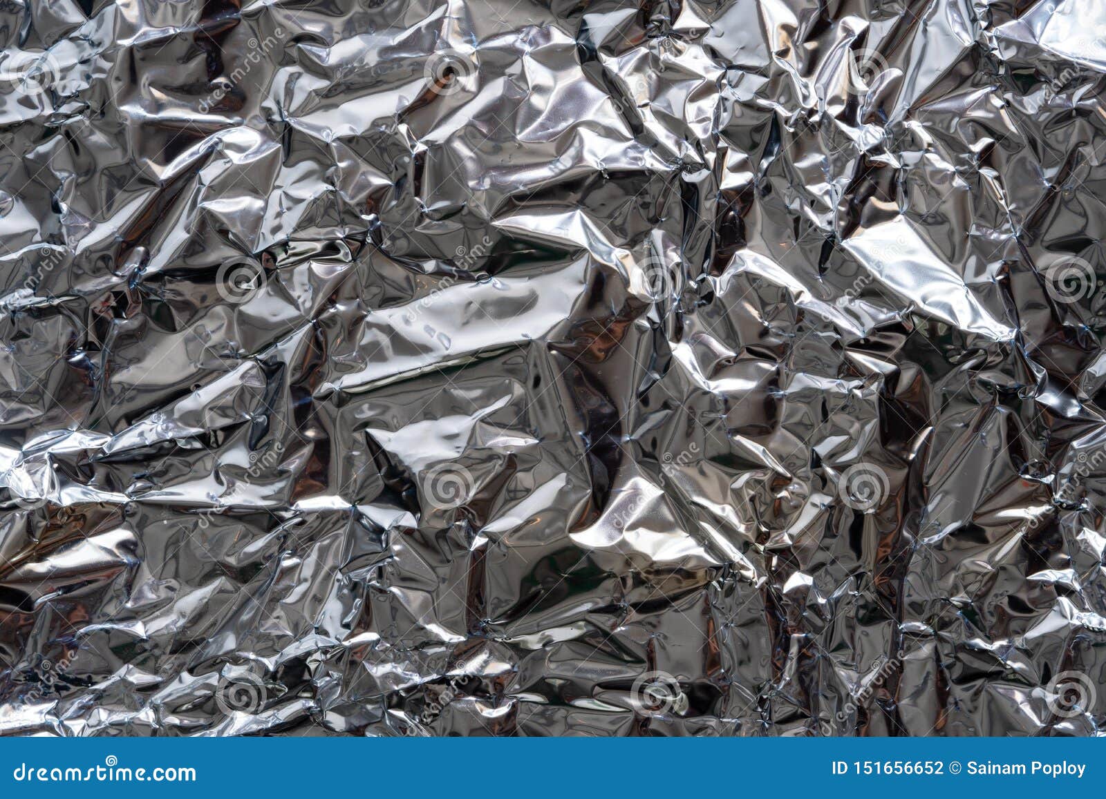 Texture of Crumpled Silver Foil Plastic. Stock Photo - Image of ...