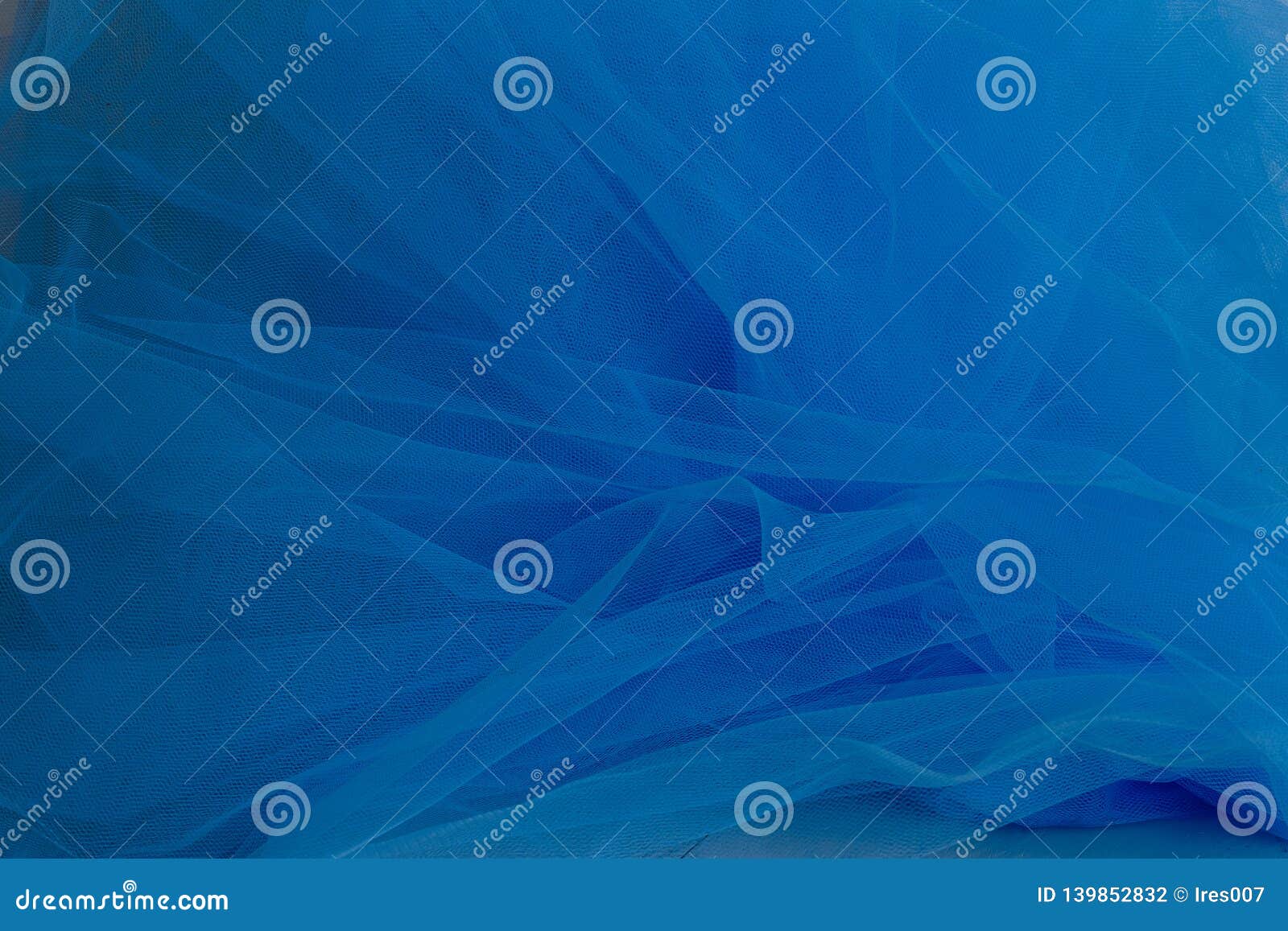 Texture of Crumpled Tulle Fabric Stock Photo - Image of light, blue ...