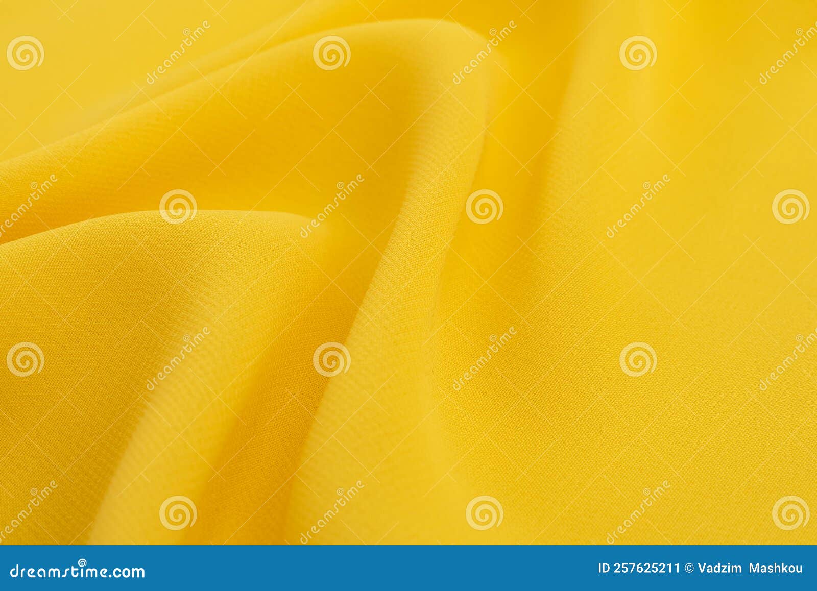 Texture of Crumpled Yellow Fabric. Background of Luxury Textile or ...
