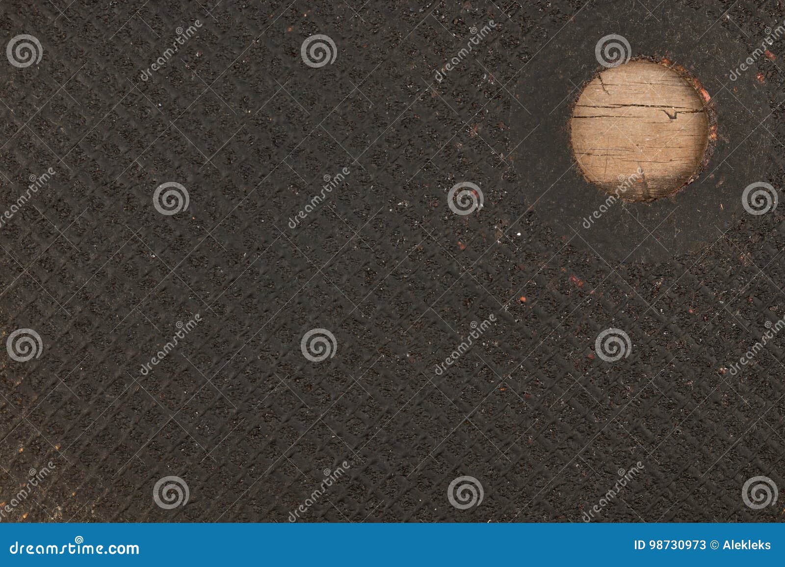 Texture of the Cutting Disc Over Metal Lying on a Wooden Surface. Stock ...