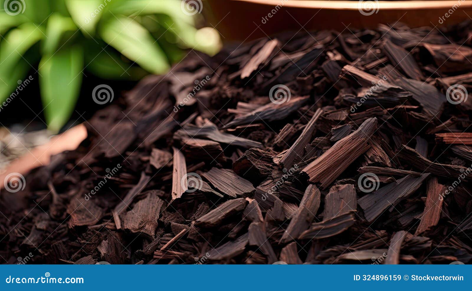 Texture dark brown mulch stock illustration. Illustration of ornaments ...
