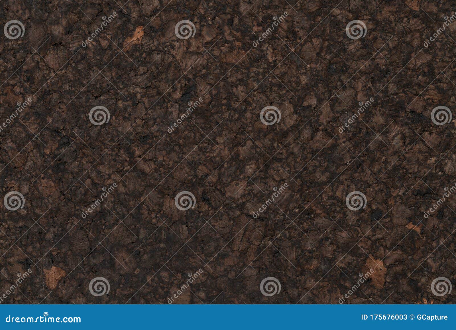 Texture of Dark Cork with Oil Finish Stock Image - Image of blank ...