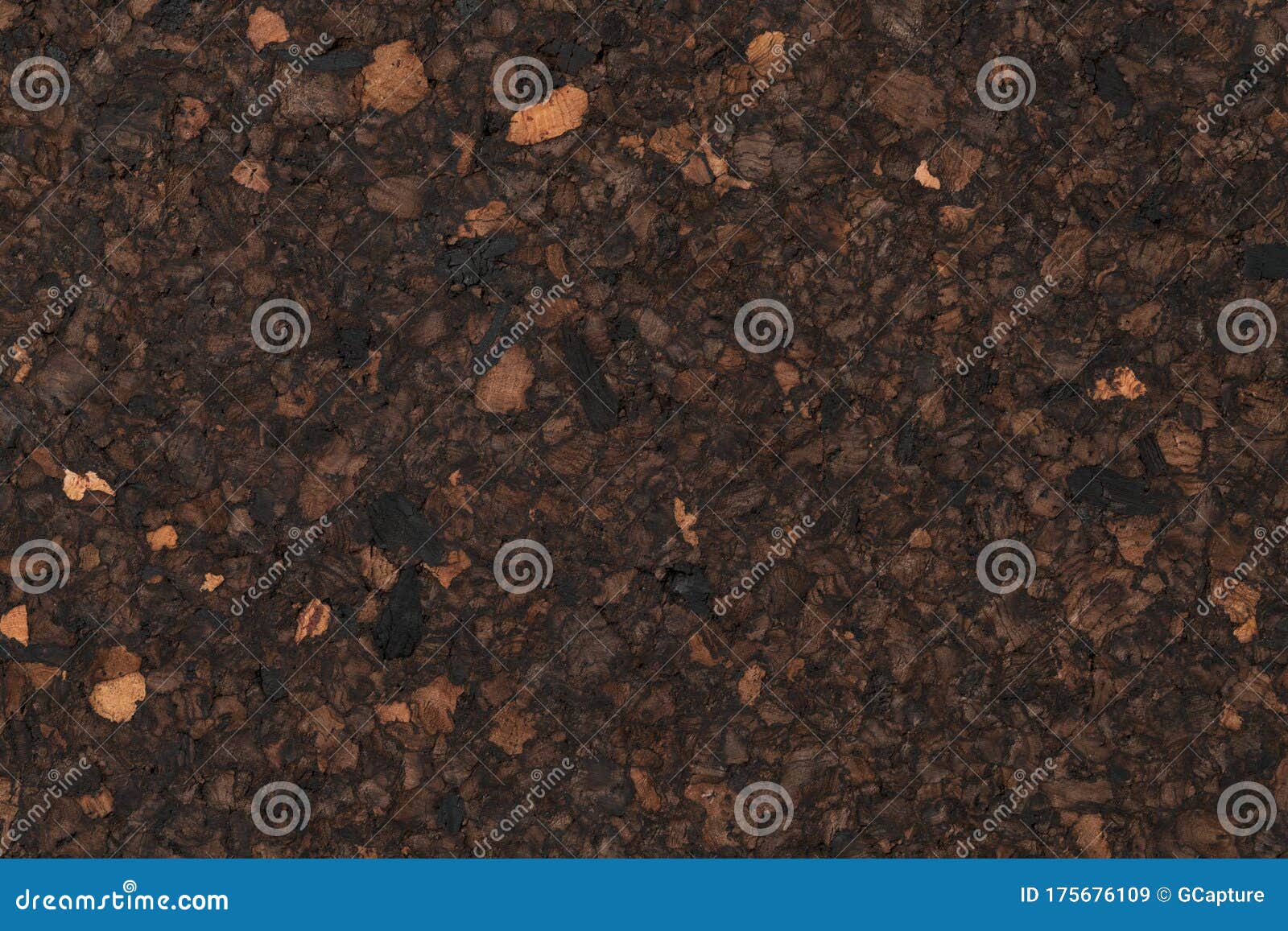Texture of Dark Cork with Oil Finish Stock Image - Image of abstract ...