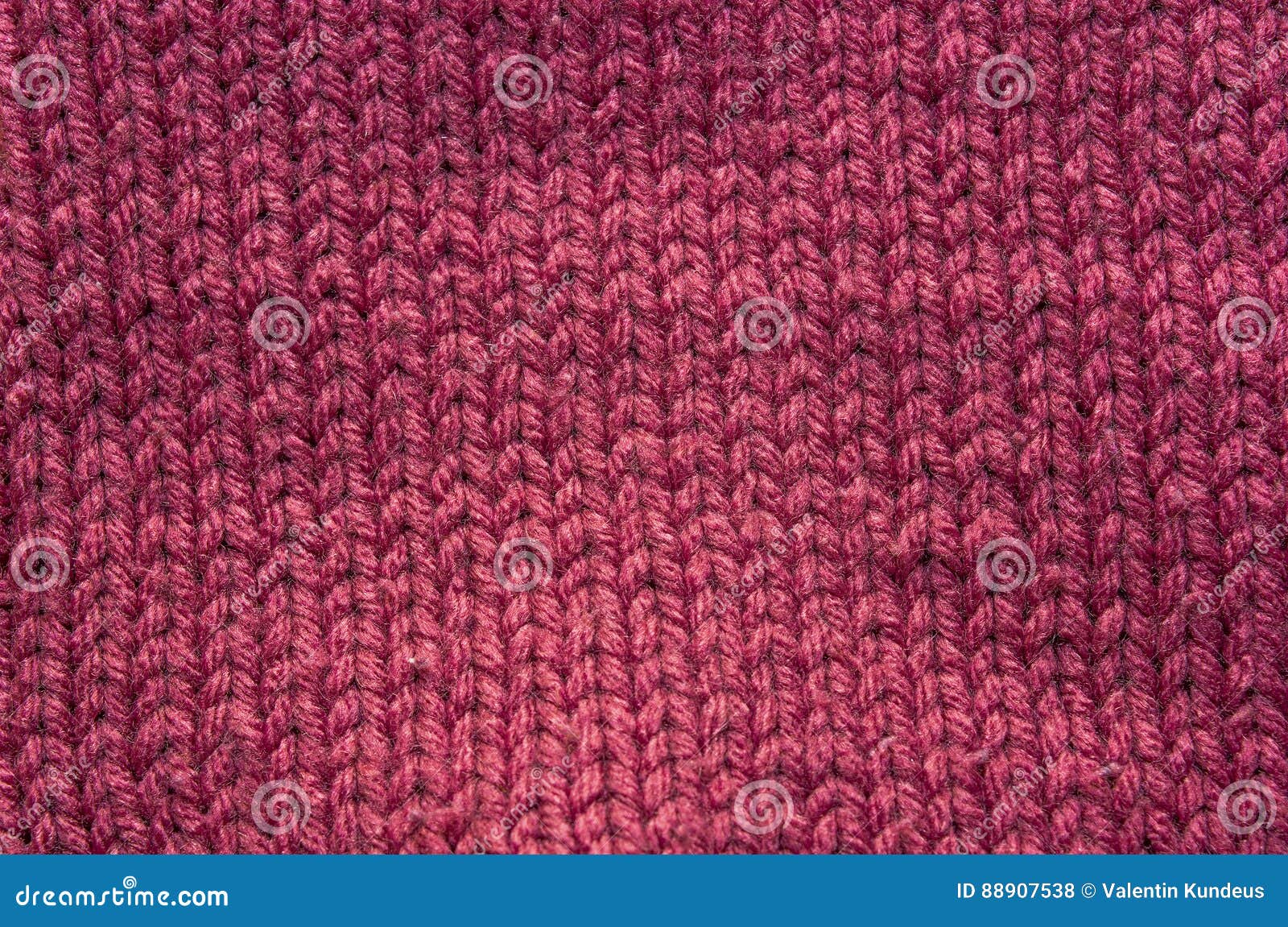 Texture of Dark Pink Knitted Fabric Stock Photo - Image of detail ...