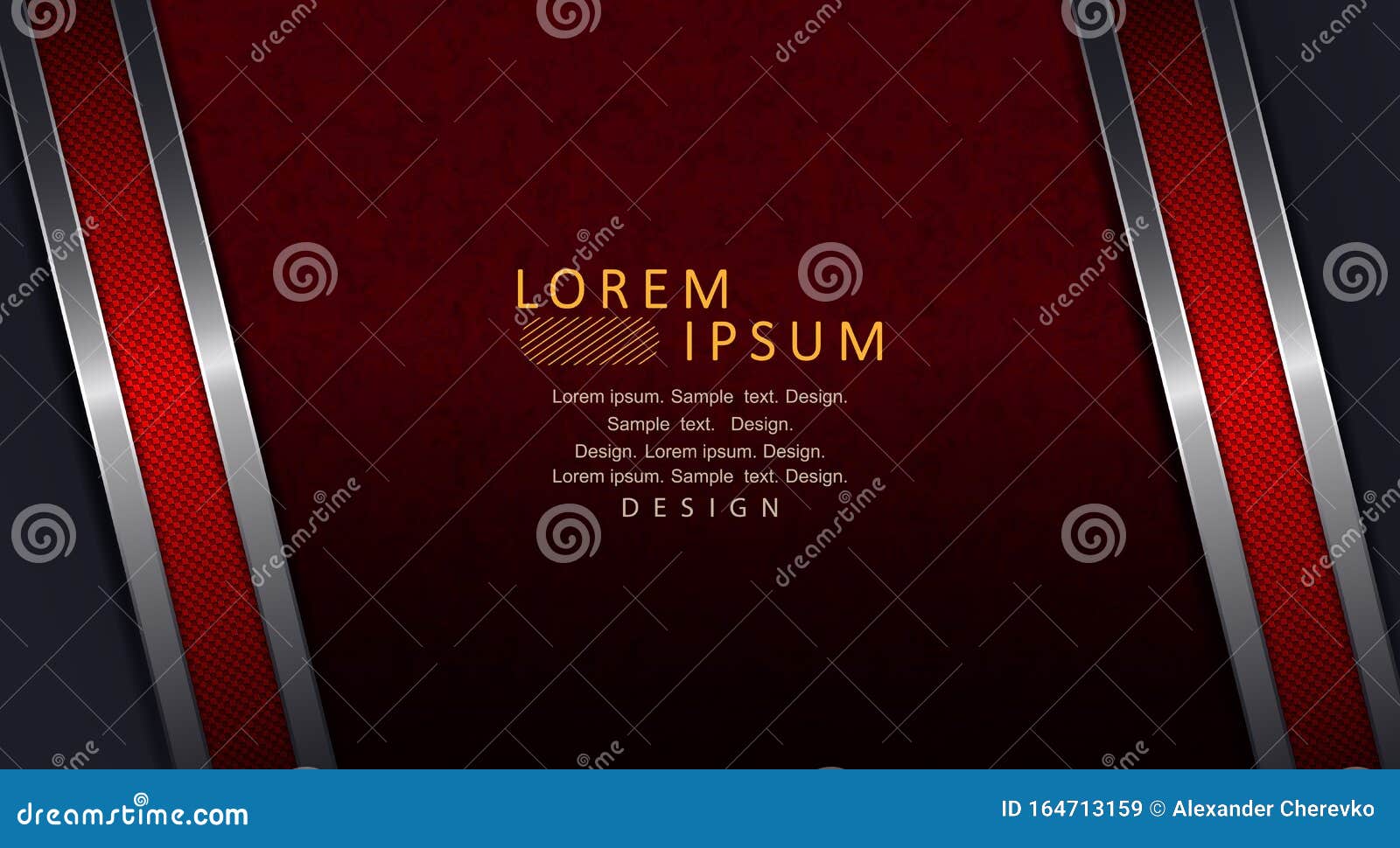 Texture Dark Red Composition with Frames with a Shiny Metallic Border ...