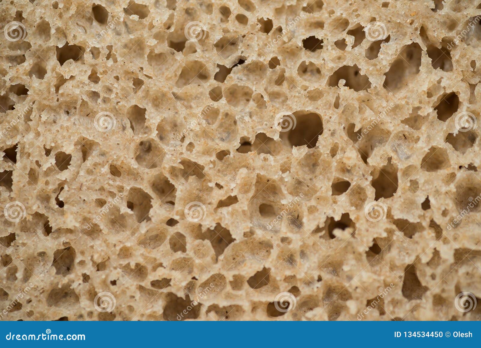 Texture of dark rye bread stock photo. Image of grain - 134534450