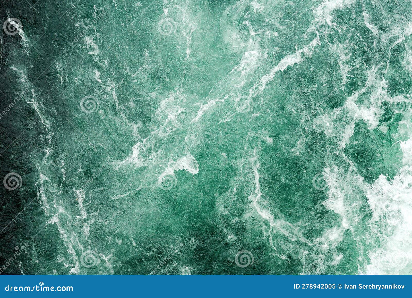 Texture of Dark Stormy Water Surface with White Waves and Splashes ...