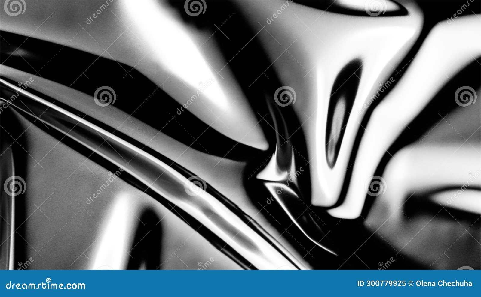 Texture of Dark Wave Metallic Background. Metallic Liquid Surface for ...