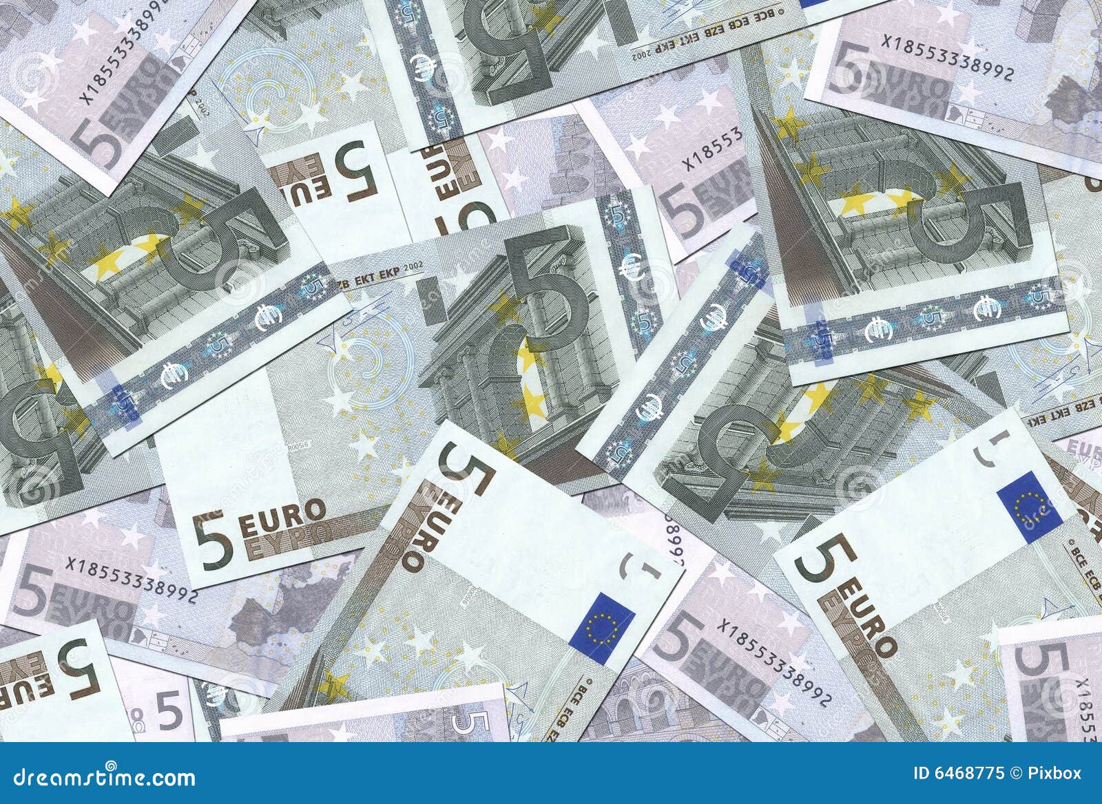 Texture de 5 euro notes image stock. Image du échange - 6468775