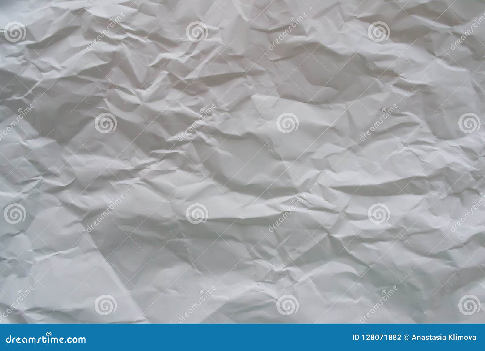 Feuille Blanche Froisse De Pli De Texture De Papier Photos Stock ...