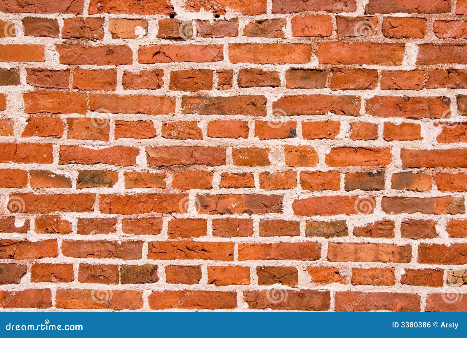 Texture de mur de briques photo stock. Image du weathered - 3380386