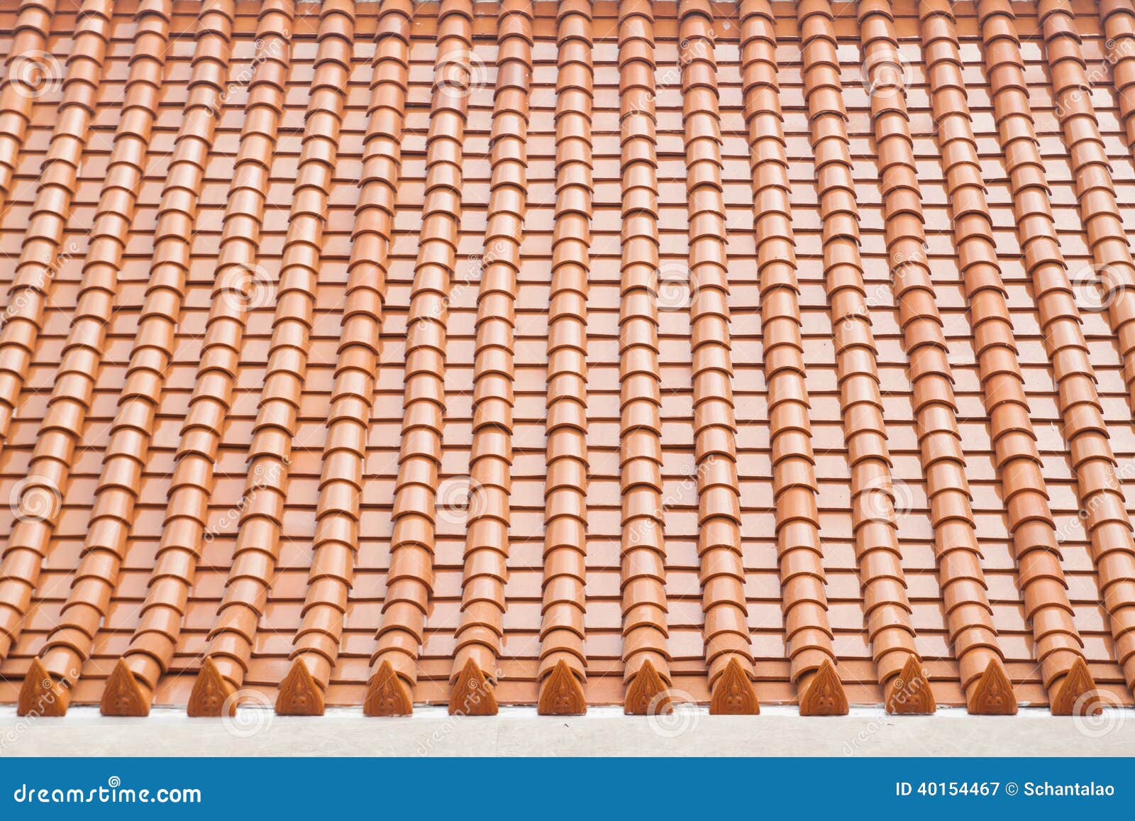 Texture De Toit, Texture De Dessus De Toit Brun Dans Le Temple Image ...