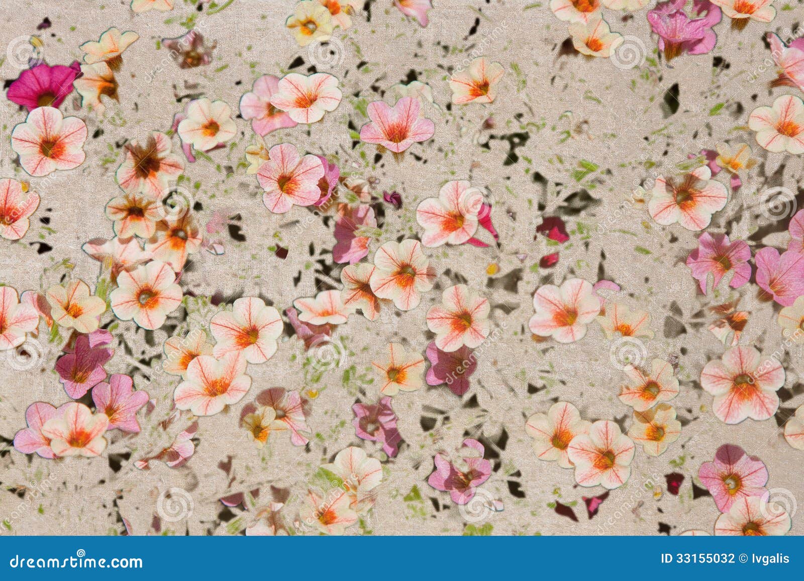 Texture De Vintage Avec Les Fleurs Roses De Lin Photo stock - Image du ...