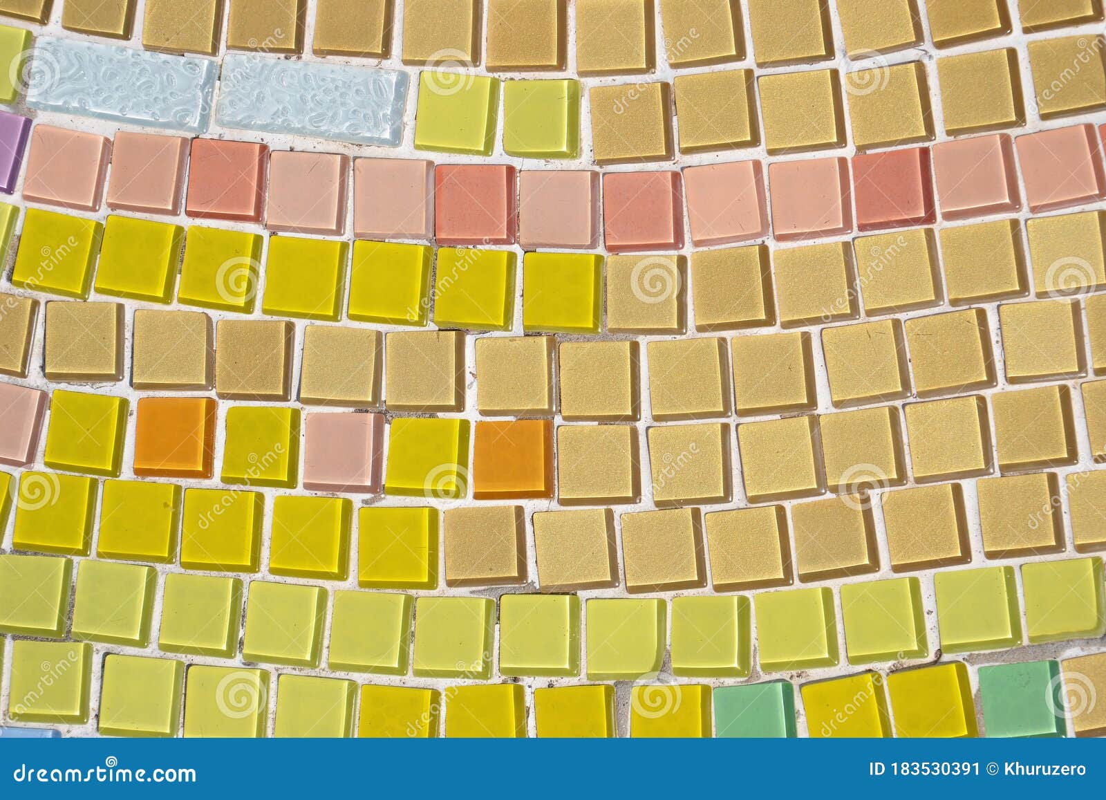 Texture Decorated with Colorful Glass Mosaic and Tile Stock Image ...