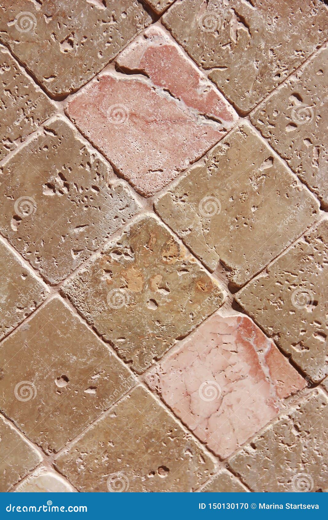 Texture of Decorative Brown Ceramic Tile with Rhombus Patterns, Cracks ...