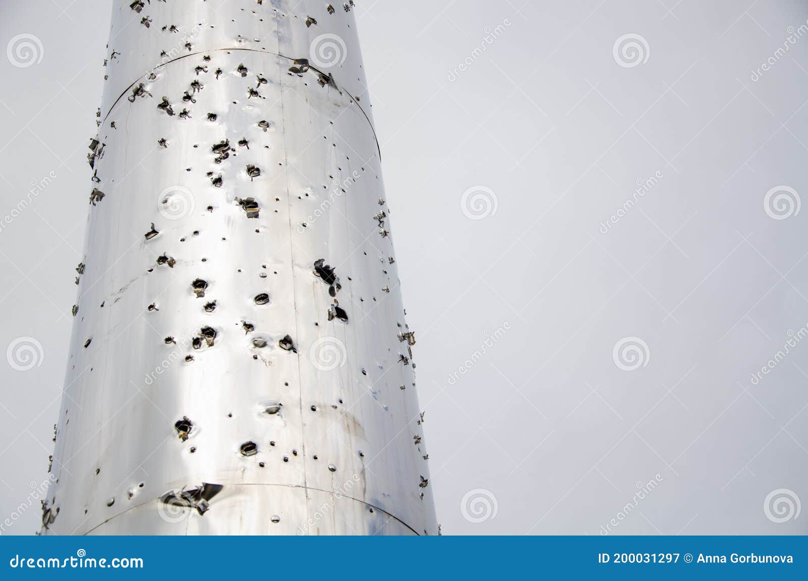 Texture of Decorative Building Material Perforated Metal Column on Grey ...