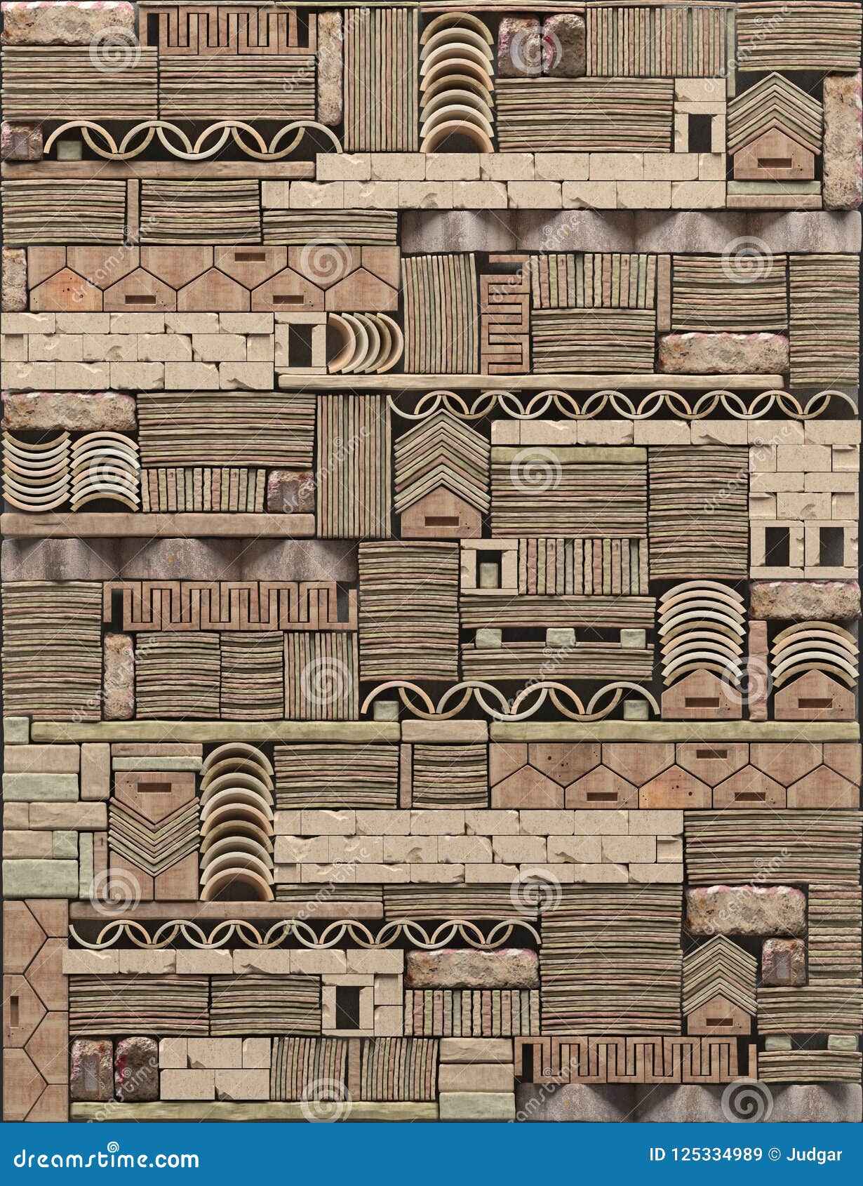 Texture of the Decorative Stone 3D Panels on the Wall. an Abstract ...