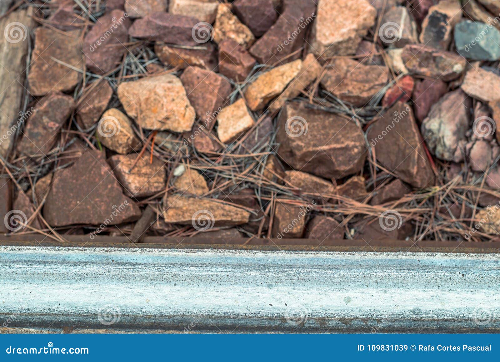 Texture Des Pierres De Chemin De Fer Et De Chemin De Fer Image stock ...
