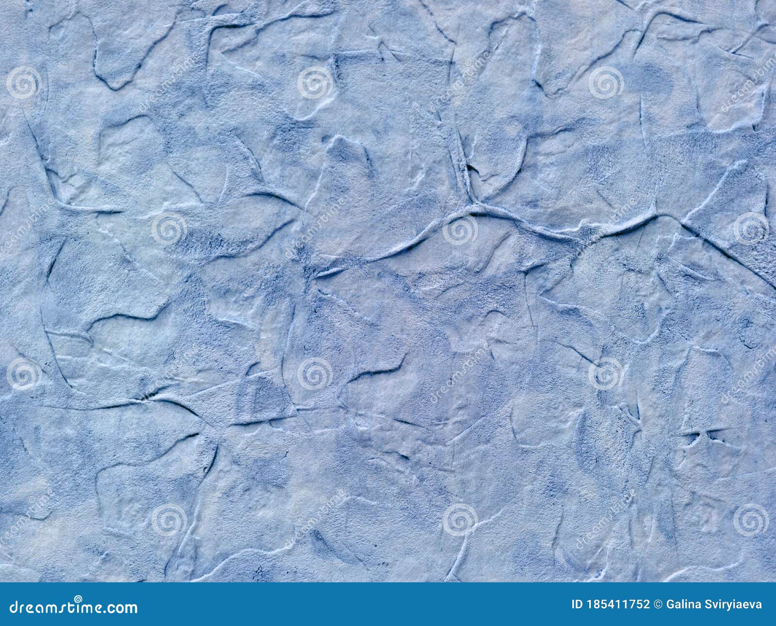 Decorative Blue Color Plaster Texture on the Wall Stock Photo - Image ...