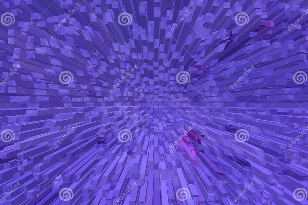 Abstract Illustration of Exploding Pixels. Stock Photo - Image of ...