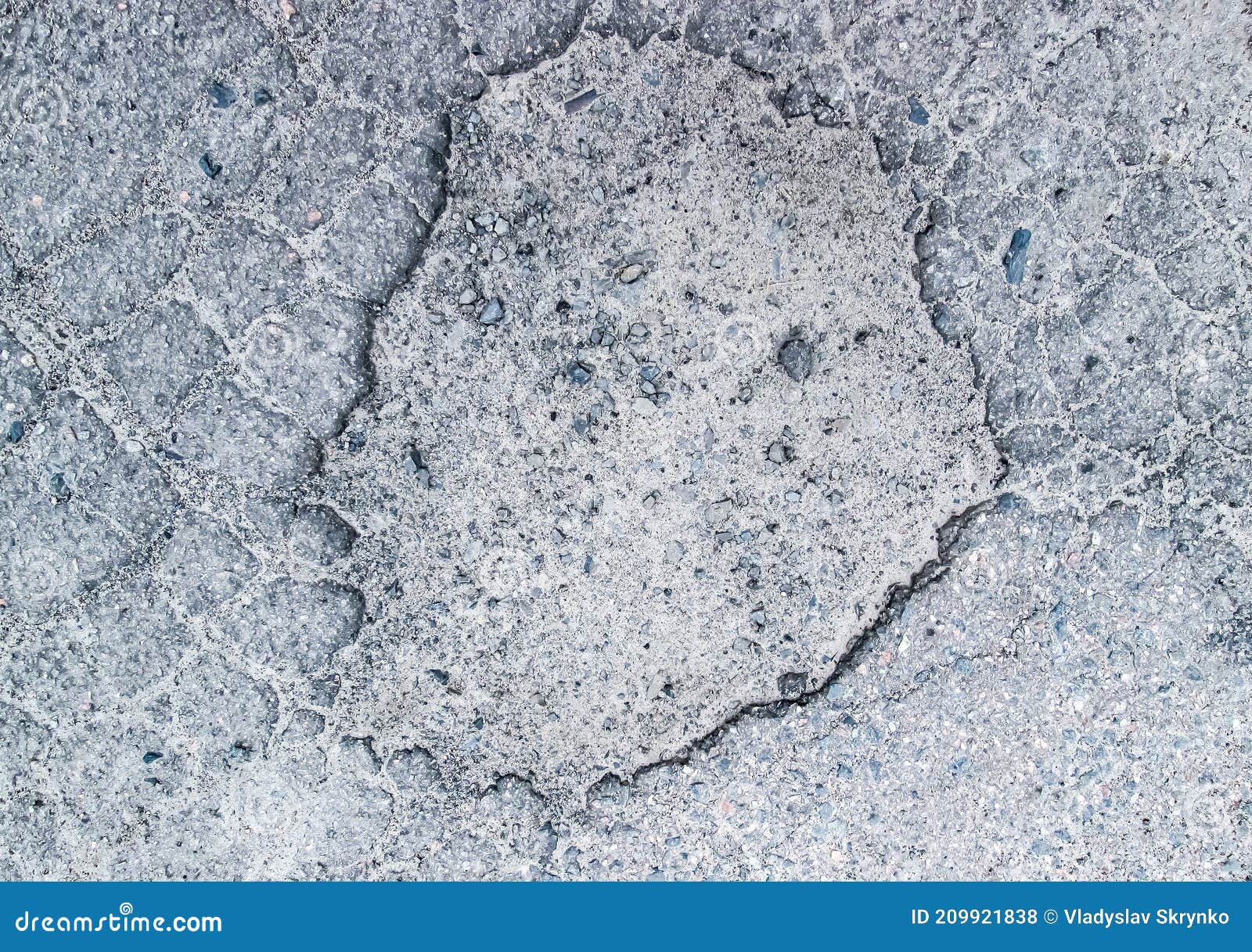 The Texture of the Destroyed Asphalt. Stock Photo - Image of texture ...