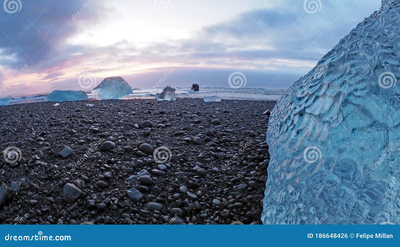 Texture Details on Iceberg at Diamond Beach Iceland Stock Photo - Image ...