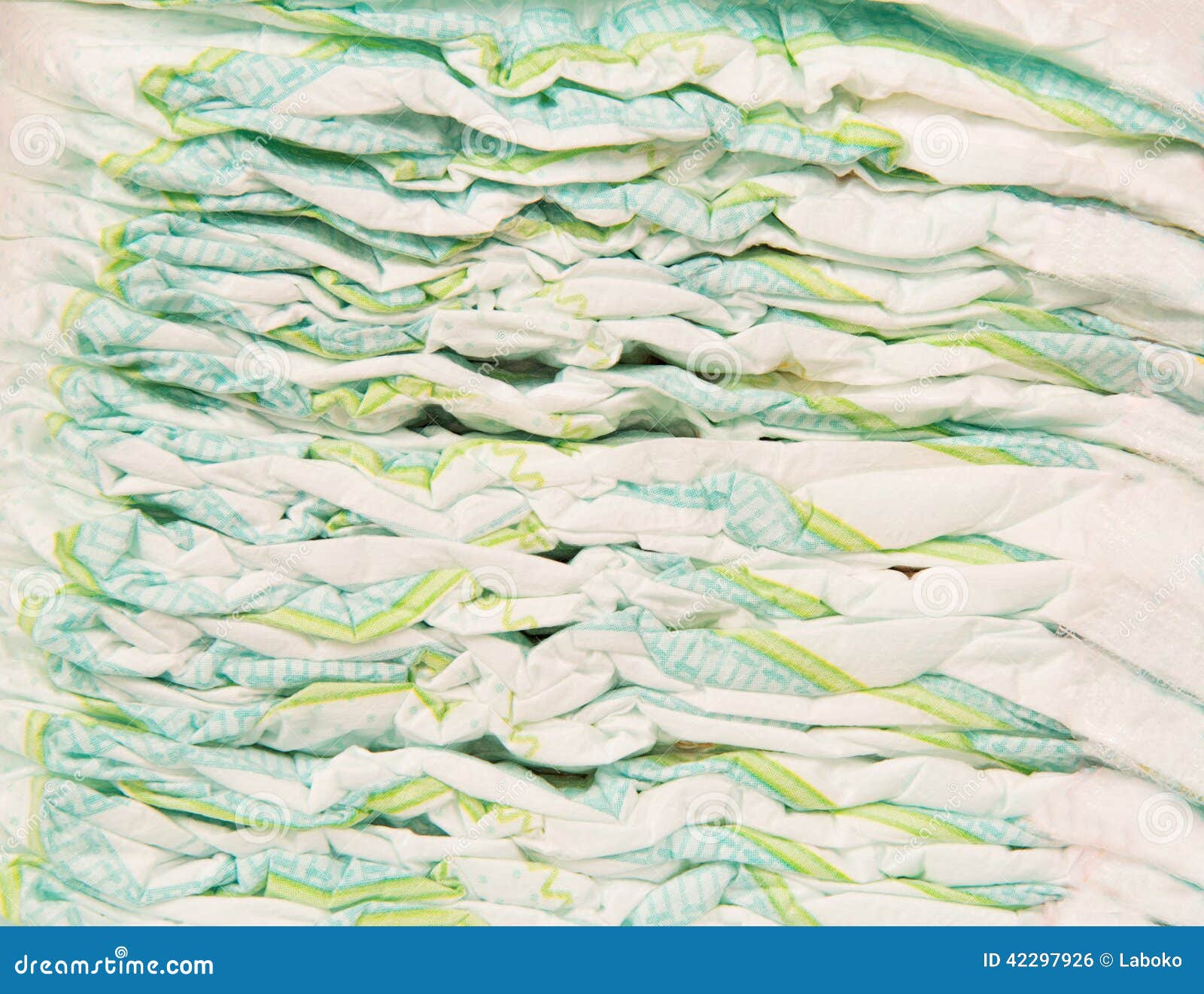 Texture Of Diapers Stacked In A Pile Stock Photography | CartoonDealer ...