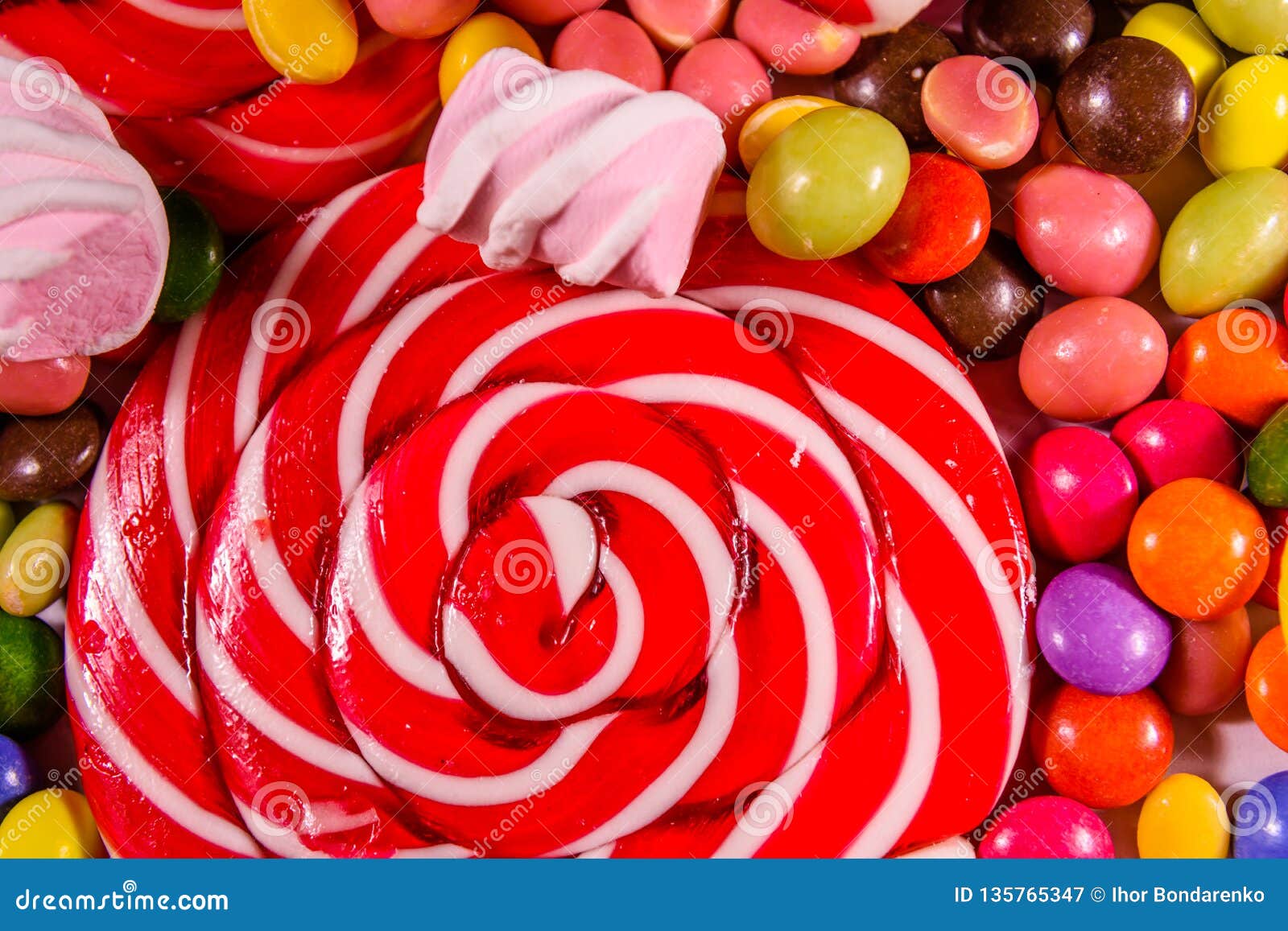 Texture of the Different Candies for Background Stock Image - Image of ...