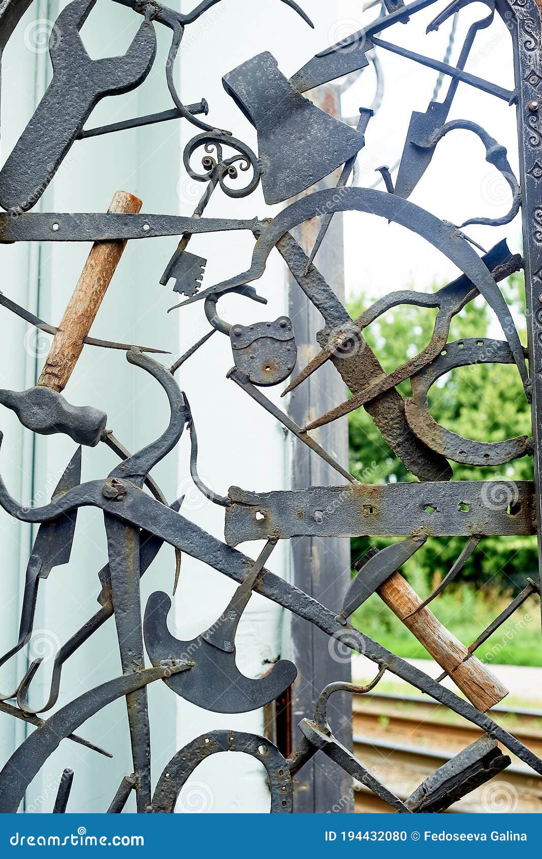 Texture.Different Items Made by a Blacksmith, Combined Together. Forge ...