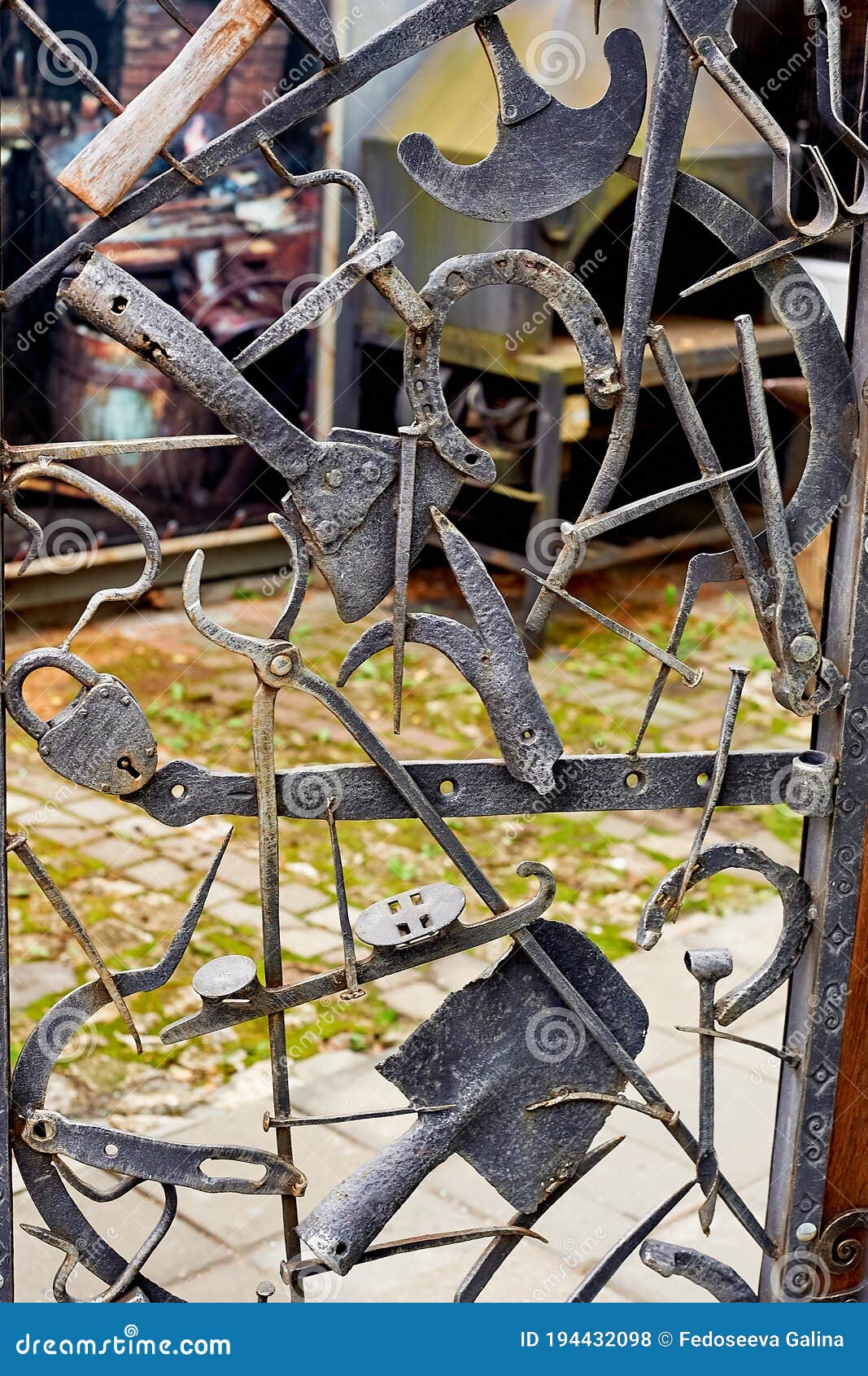 Texture.Different Items Made by a Blacksmith, Combined Together. Forge ...