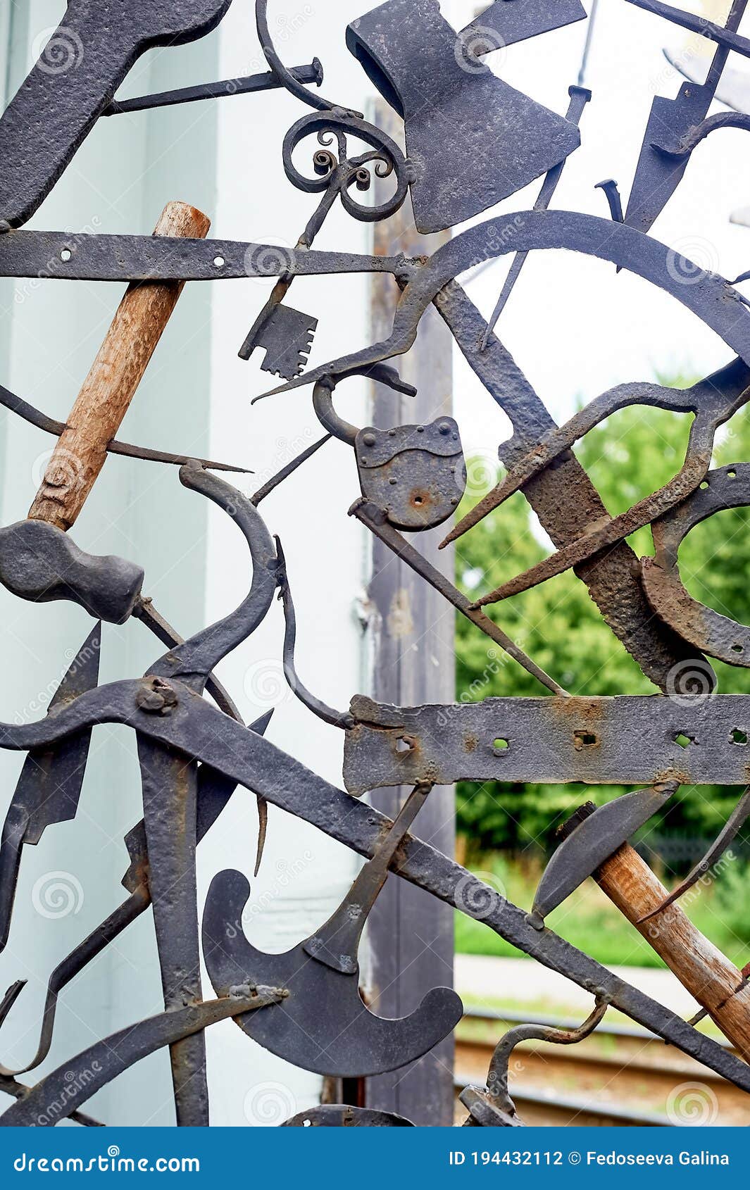 Texture.Different Items Made by a Blacksmith, Combined Together. Forge ...