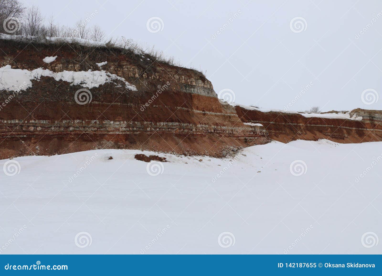 Texture of Different Layers of Clay Underground in Clay Quarry after ...