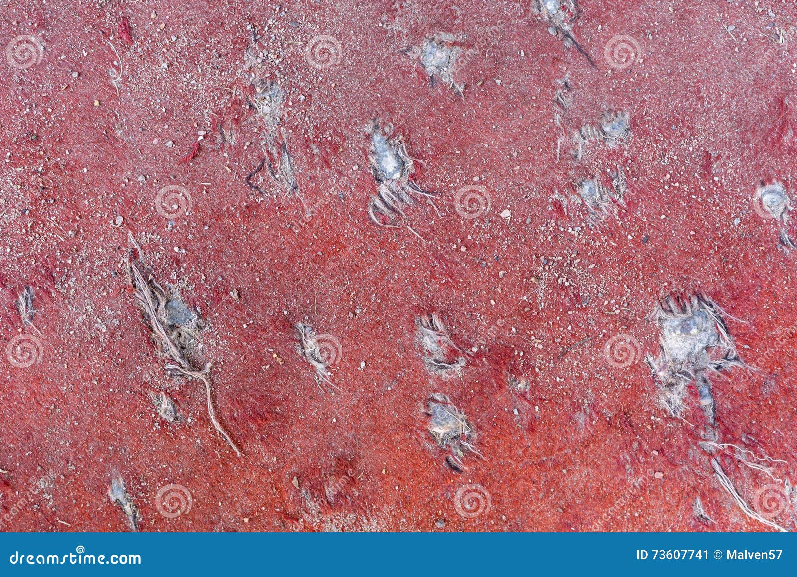 Texture of a Dirty Rag Red Color Stock Image - Image of uneven, color ...