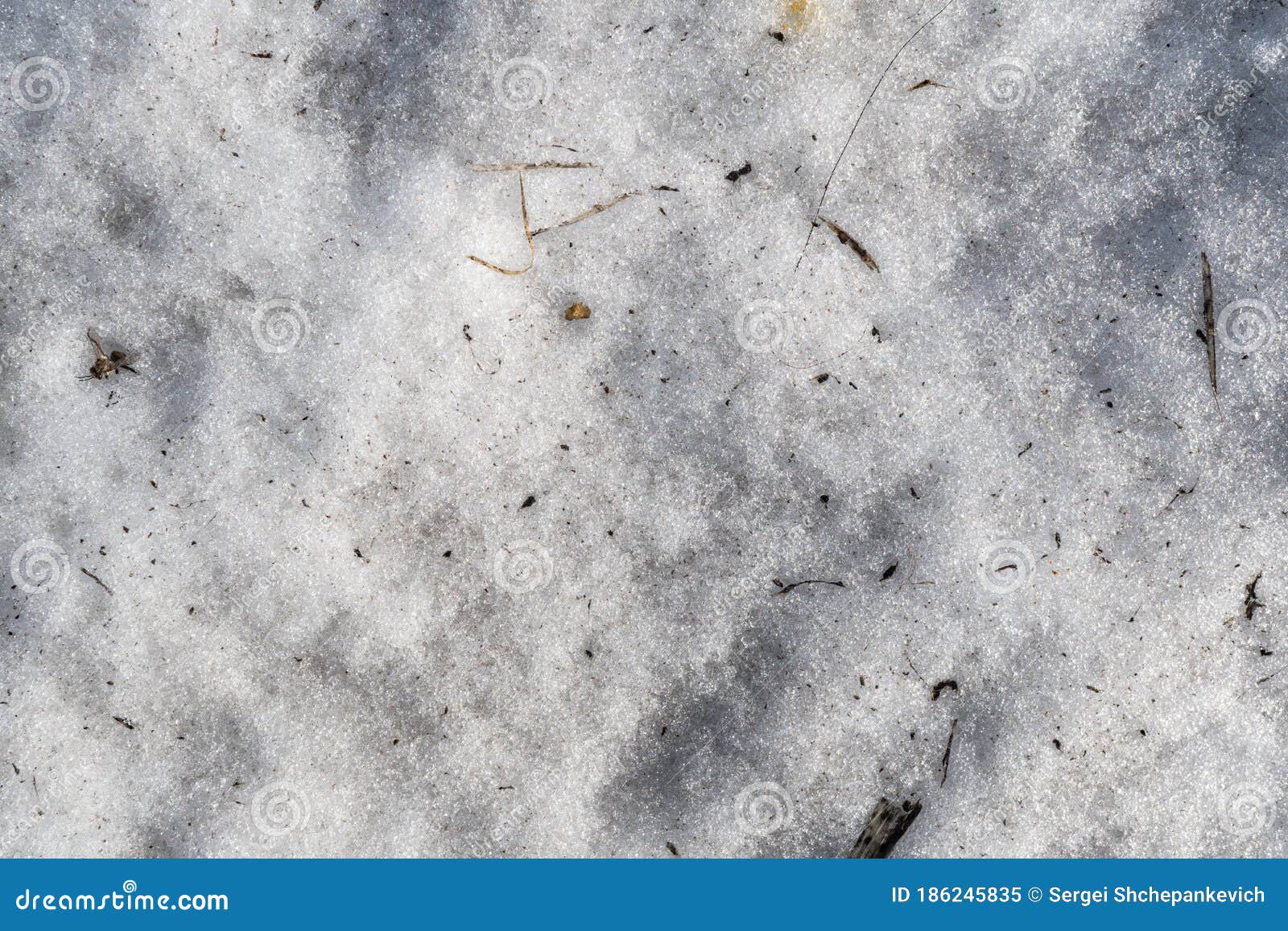 Texture of Dirty Spring Snow Stock Image - Image of construction, copy ...