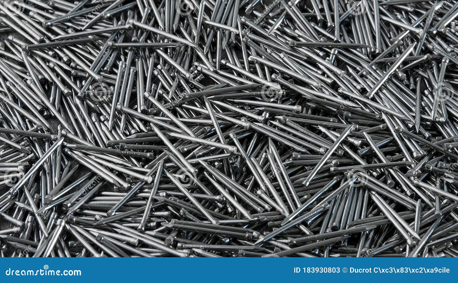 Texture of metal nails stock image. Image of macro, tool - 183930803
