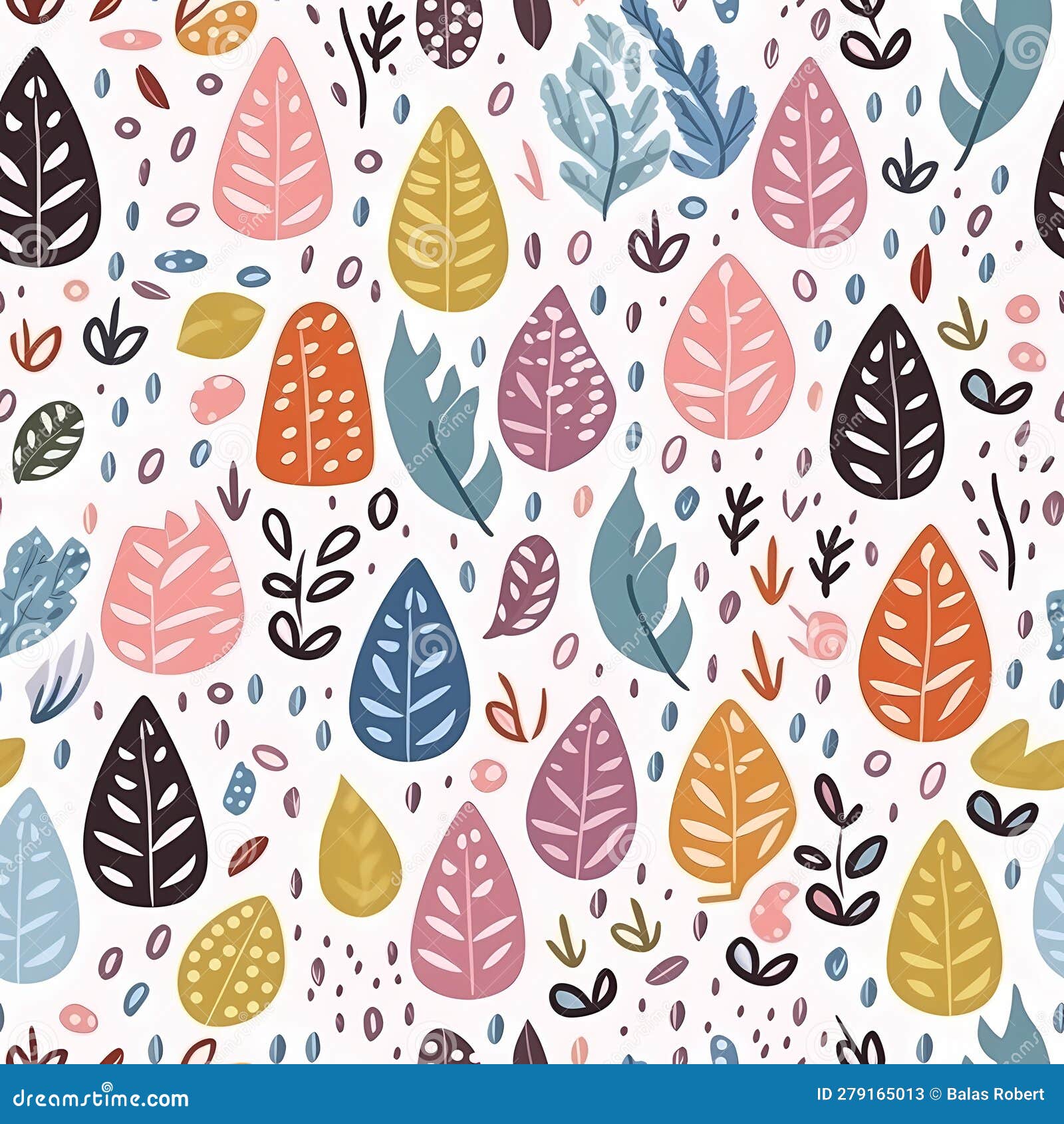 Texture of Drawn Trees Tilable Cute Trees Designed Marketing Texture ...