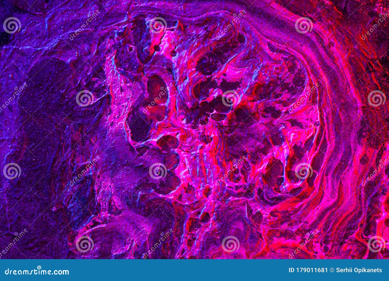 Texture of Dried Paint in Neon Light. Abstract Background Stock Image ...