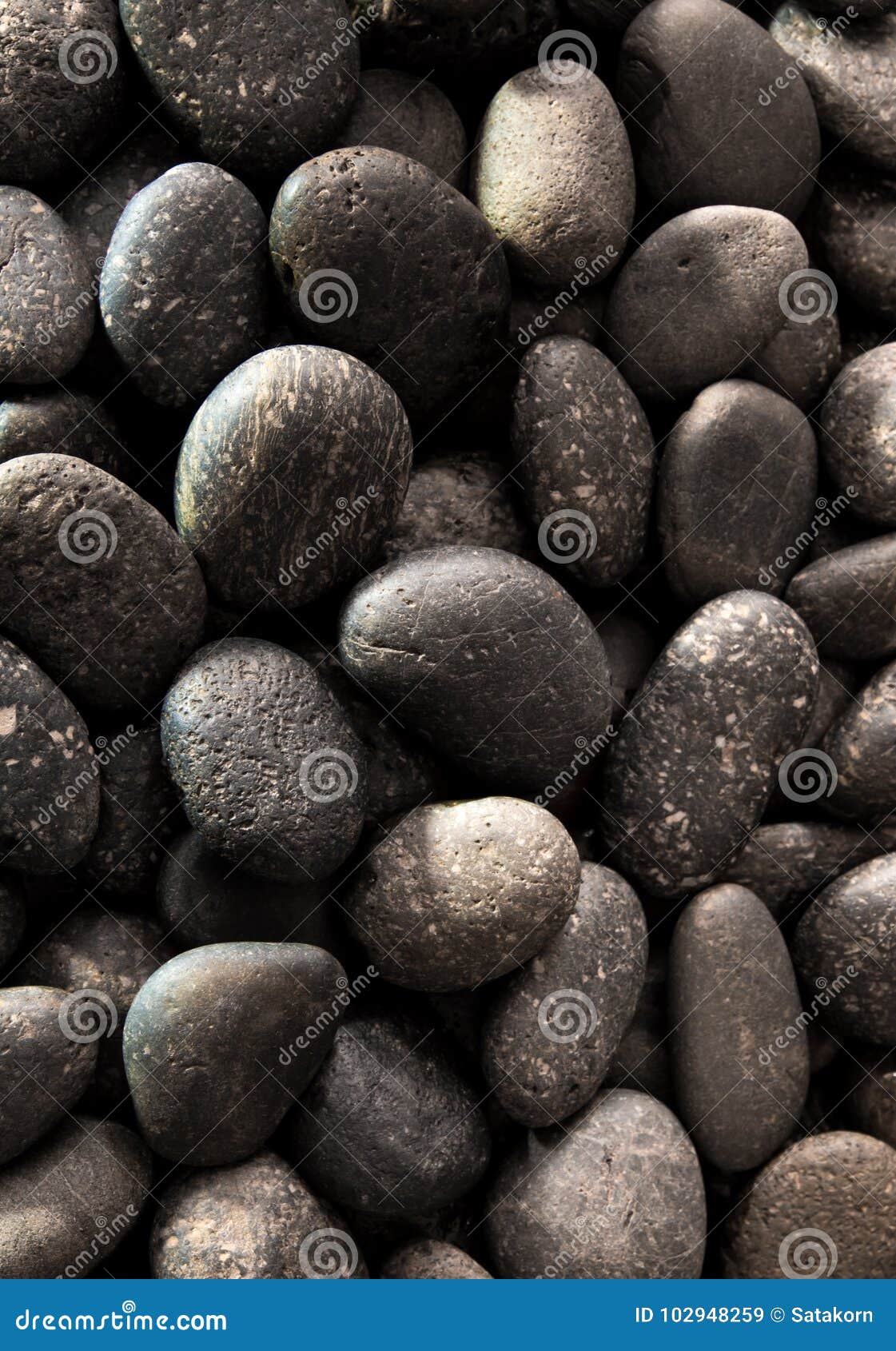 Texture of Dried Round Gray River Stone Background Stock Image - Image ...
