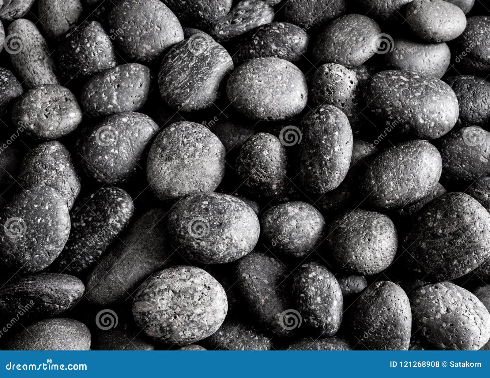 Texture of Dried Round Gray River Stone Background Stock Photo - Image ...